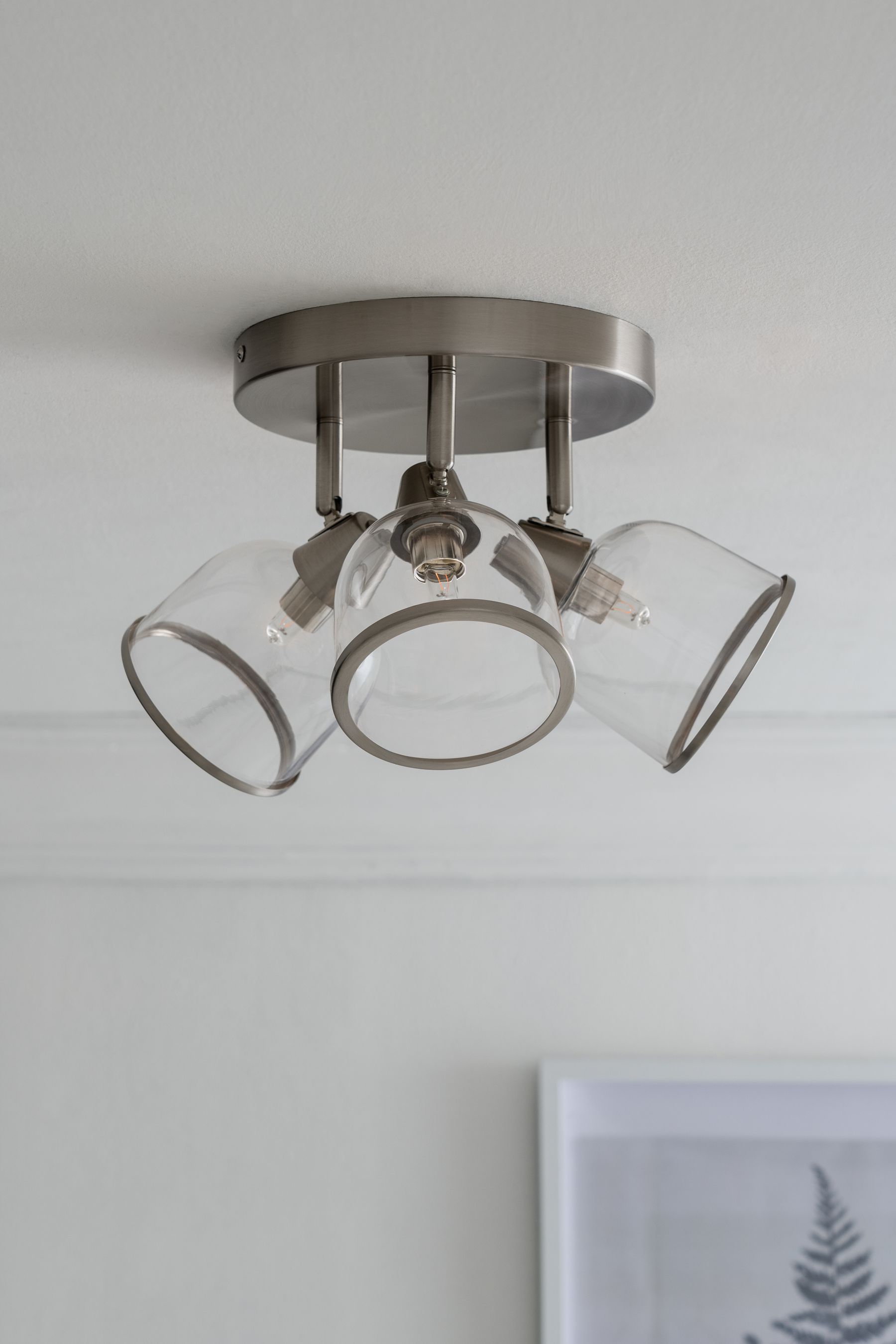 Buy Brushed Chrome Gloucester 3 Light Spot Ceiling Light from the Next ...