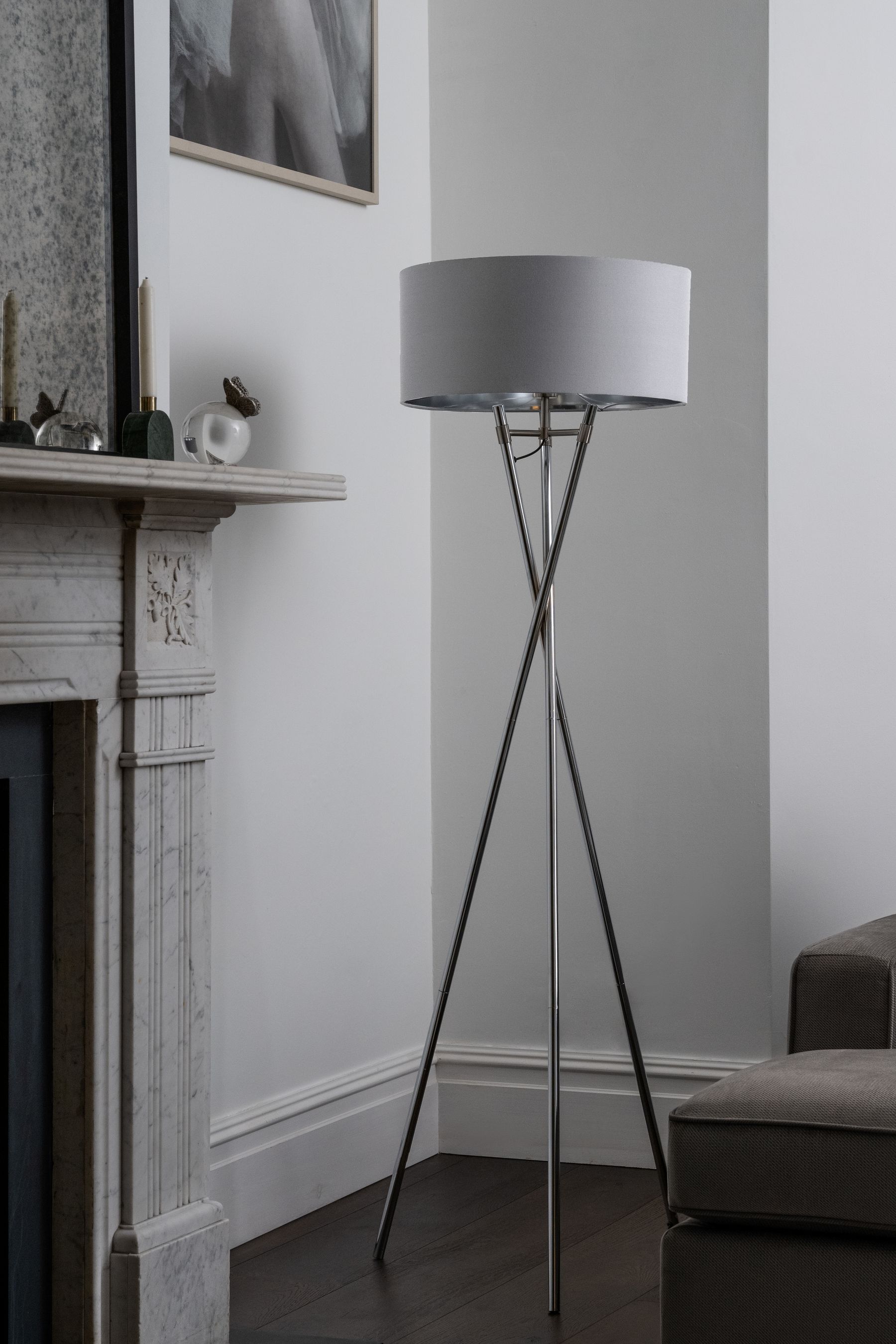 Buy Silver Rico Floor Lamp from the Next UK online shop