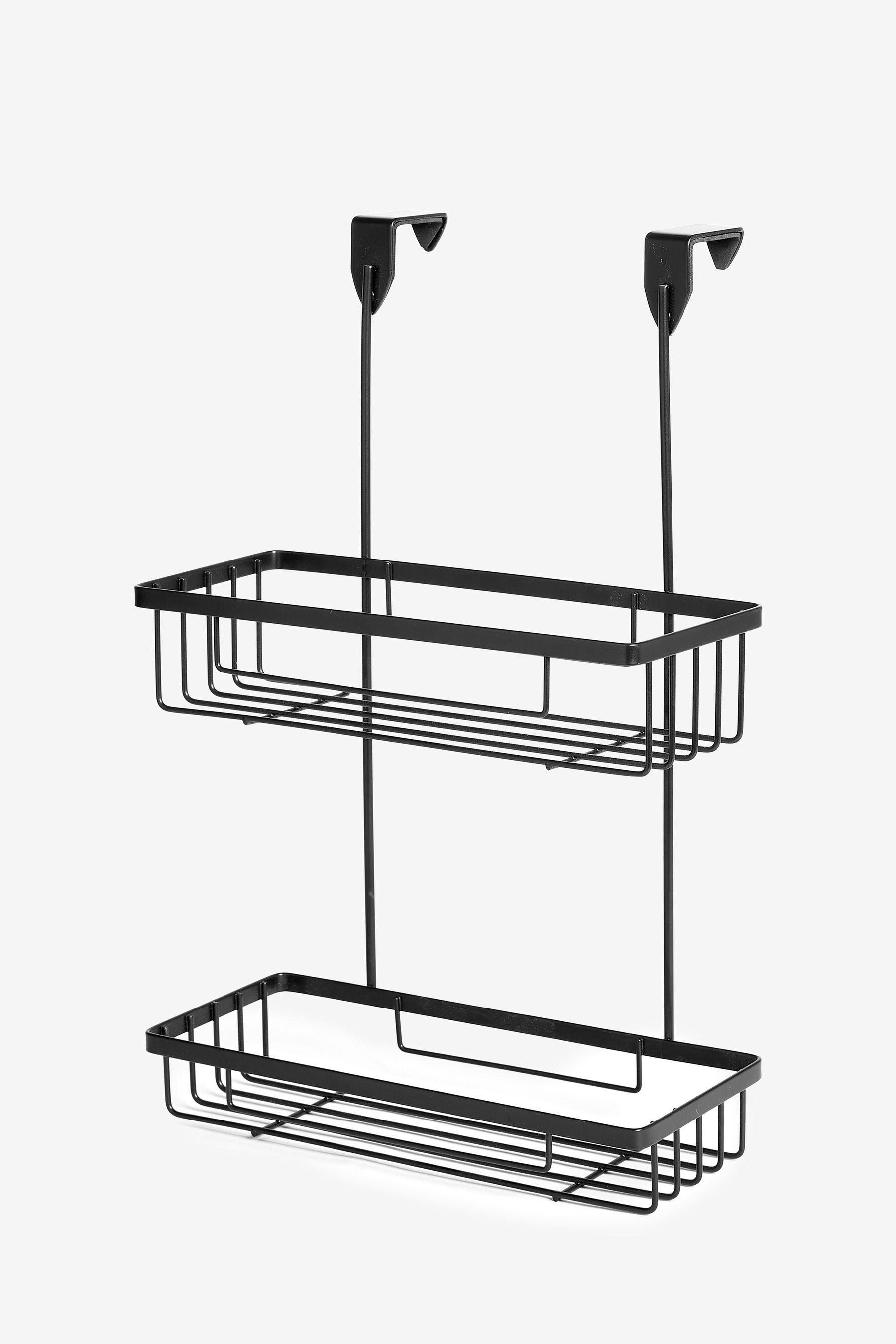 Buy Black Over Door Two Tier Shower Caddy from the Next UK online shop