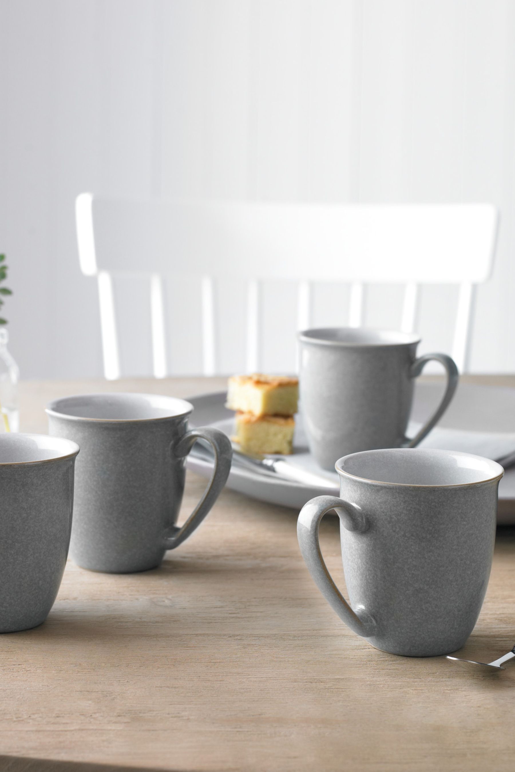 Buy Denby Set of 4 Light Grey Elements Coffee Mugs Set from the Next UK ...