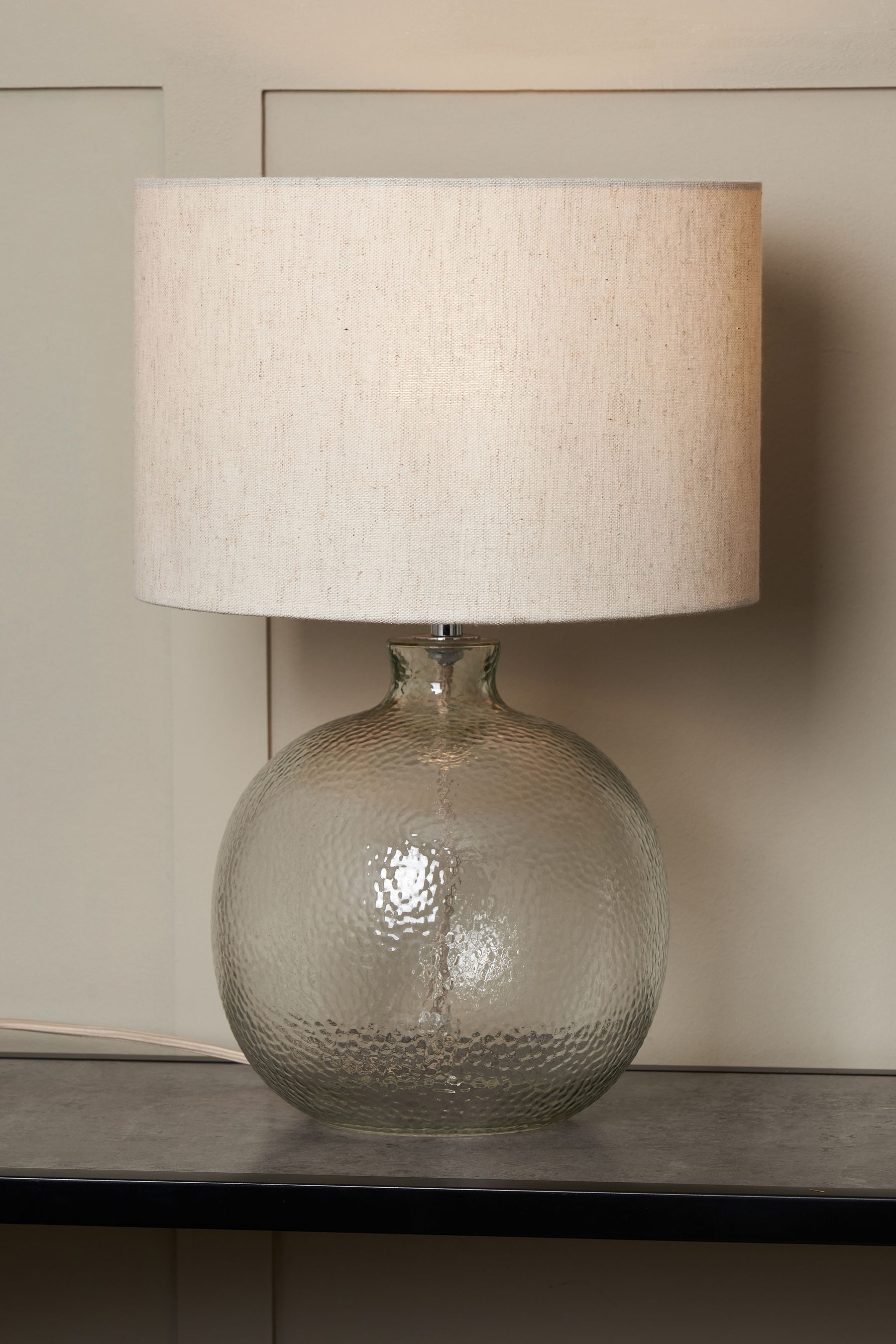 Buy BHS Clear Alfie Bobble Glass Table Lamp from the Next UK online shop