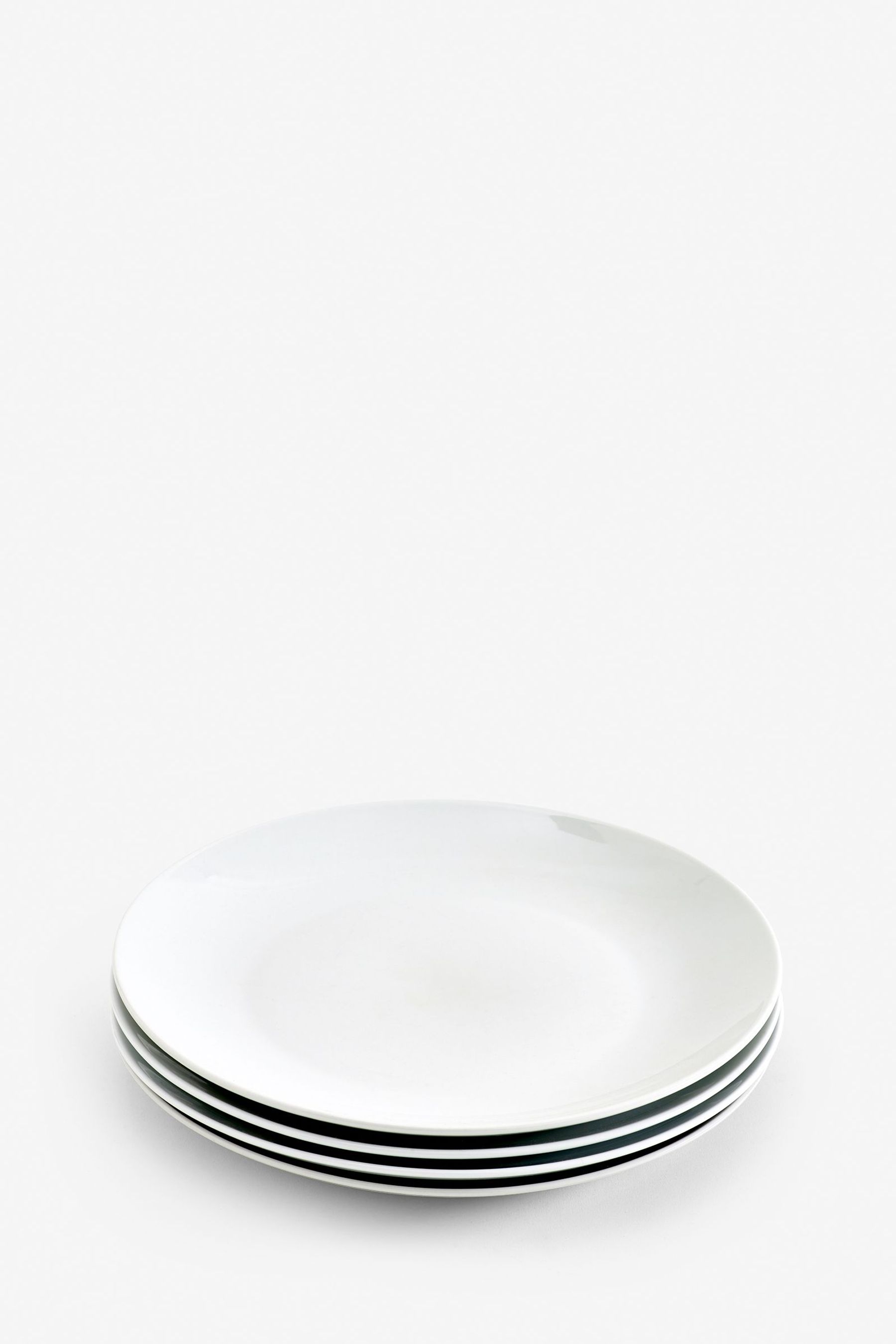 Buy White Nova Dinnerware Set of 4 Dinner Plates from Next Ireland