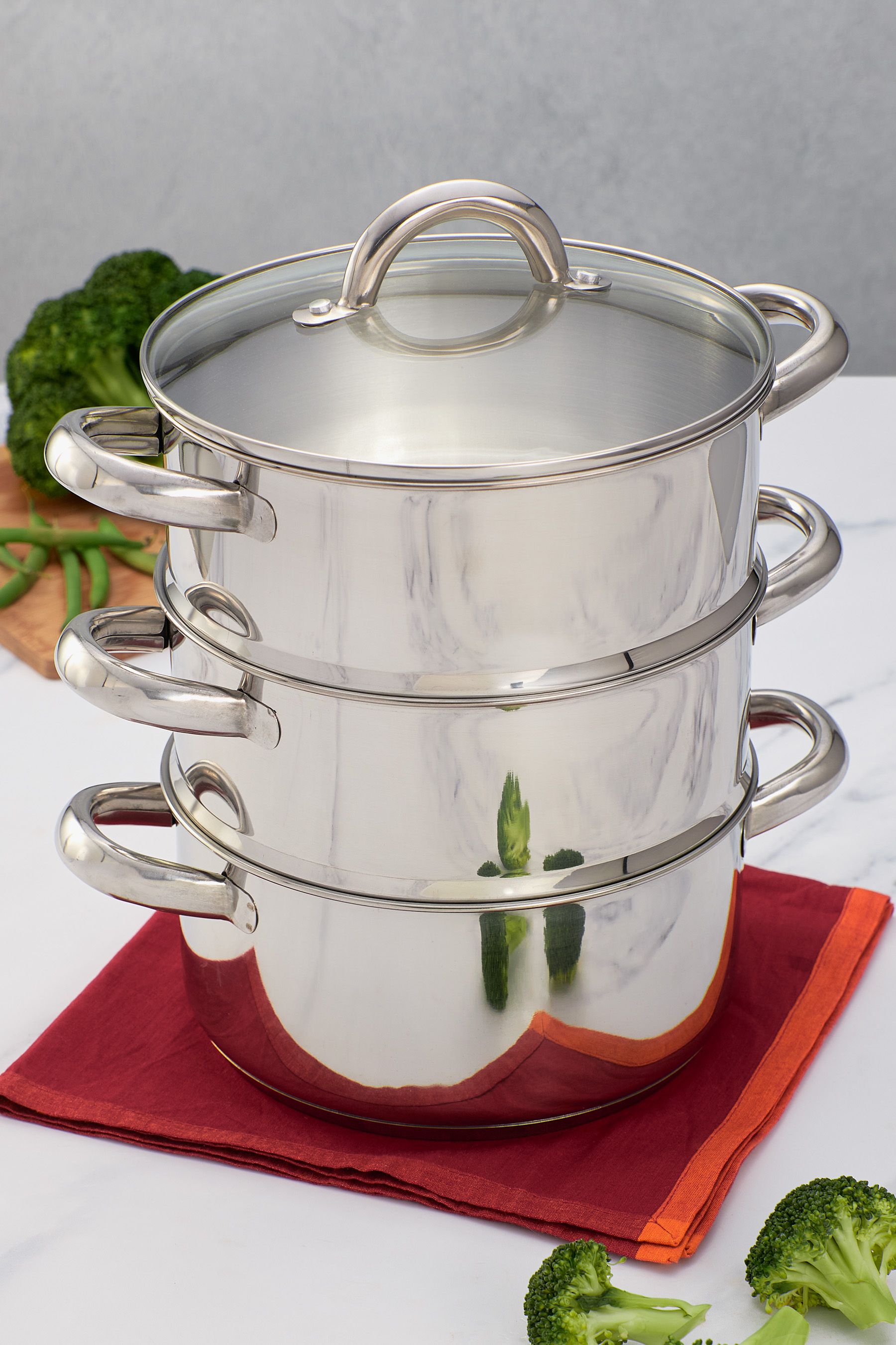 Buy Judge Silver Steamers 3 Tier Steamer Set 20cm from the Next UK ...