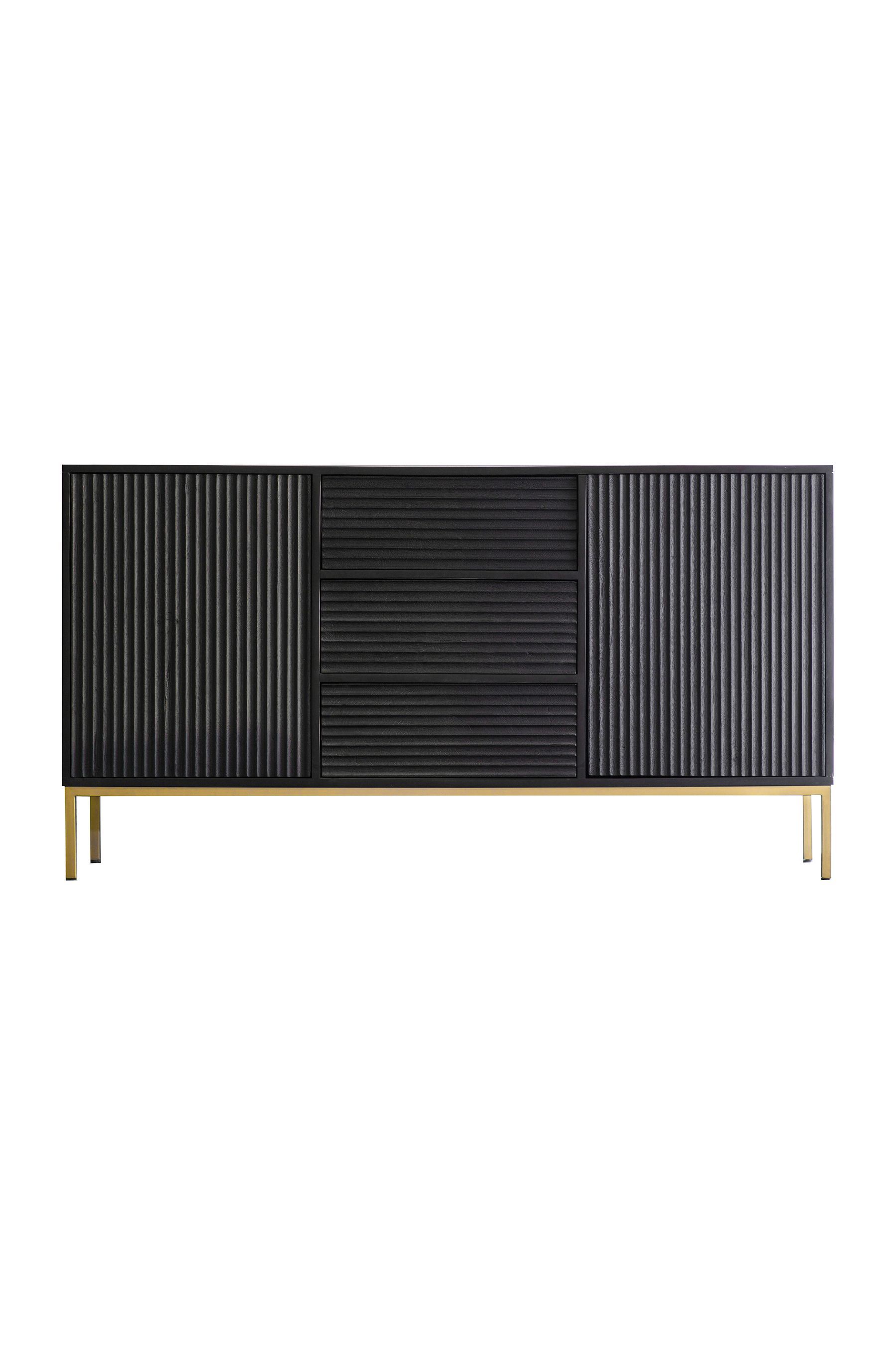 Buy Gallery Home Black Archer 2 Door 3 Drawer Sideboard from the Next ...