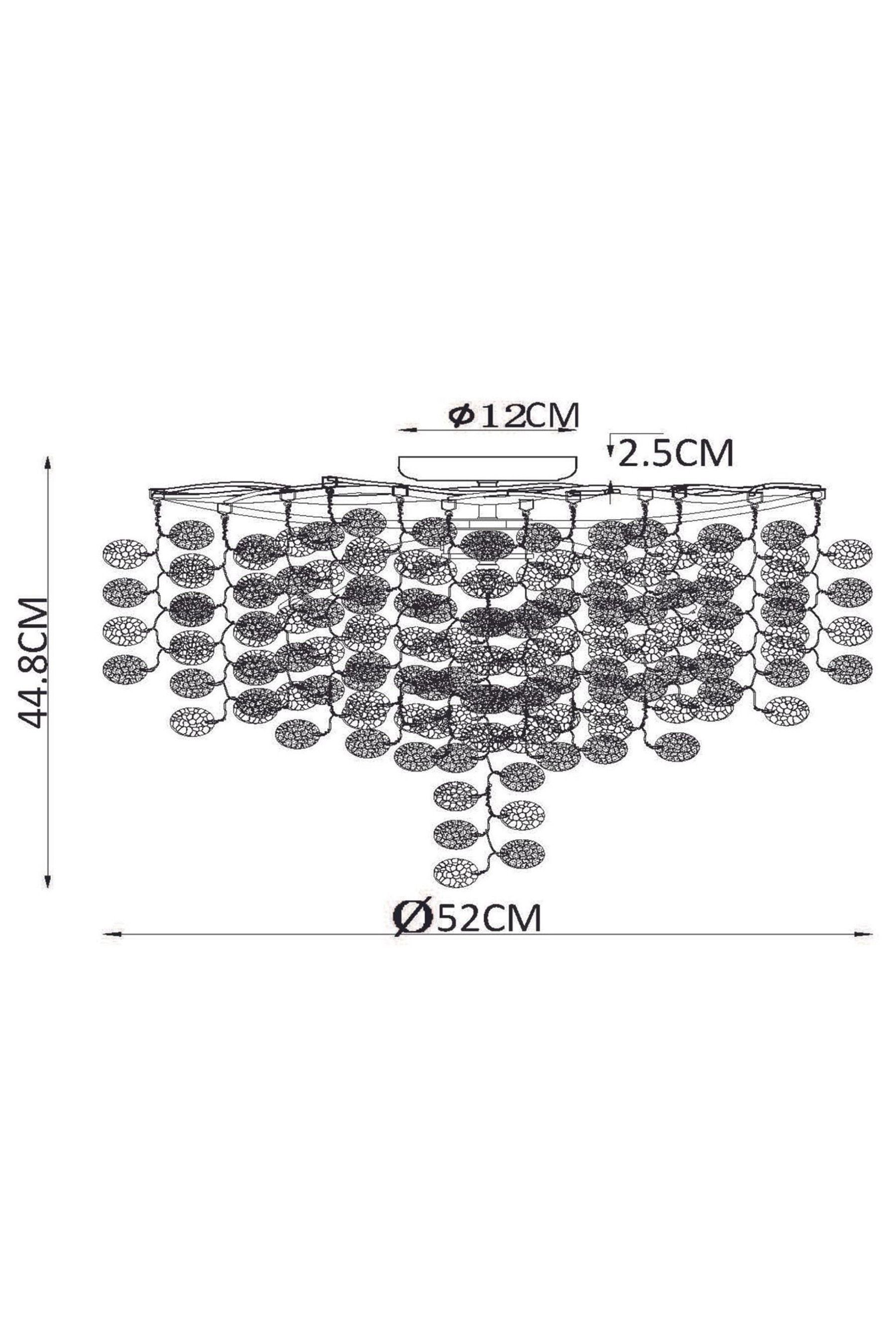 Buy Clear Lunaria 4 Light Flush Ceiling Light from the Next UK online shop
