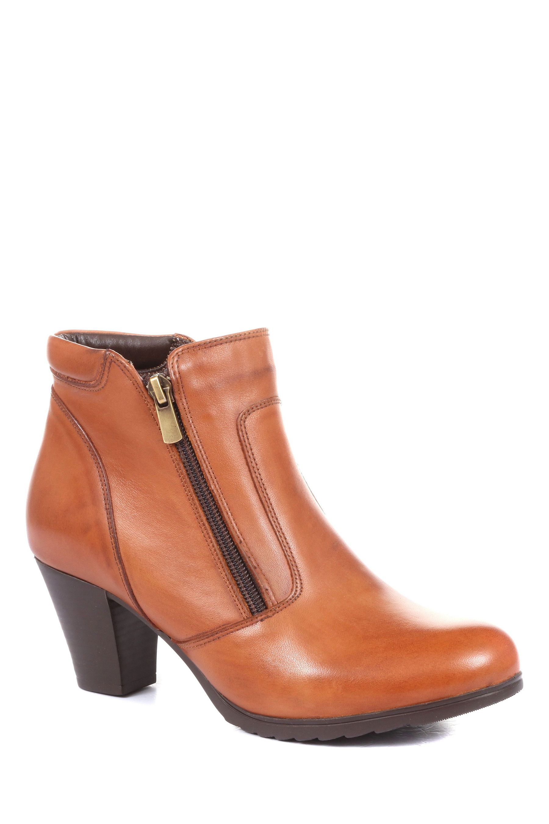 Buy Pavers Ladies Leather Heeled Ankle Boots from the Next UK online shop