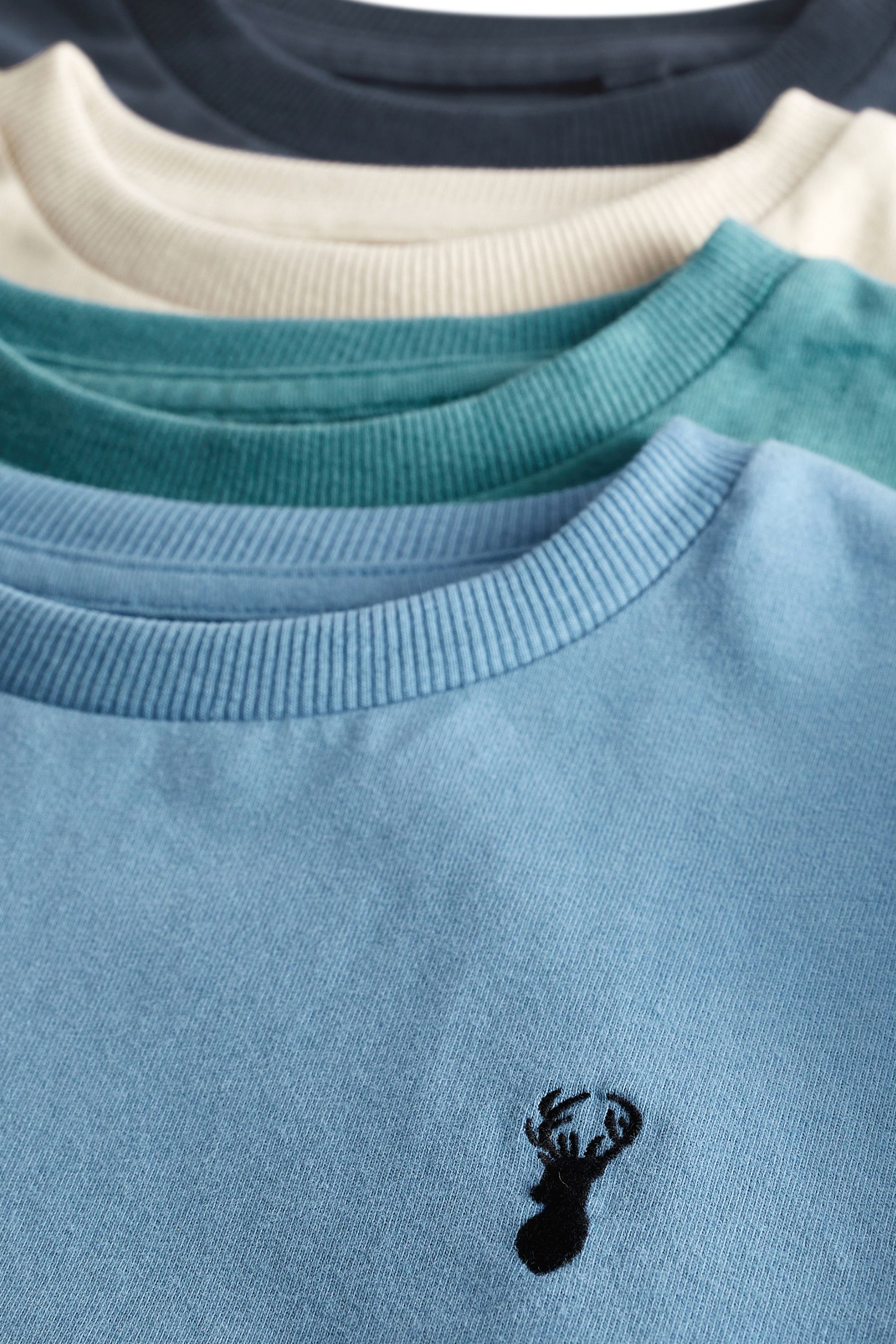 Buy Short Sleeve Stag Embroidered T-Shirts 4 Pack (3-16yrs) from Next ...