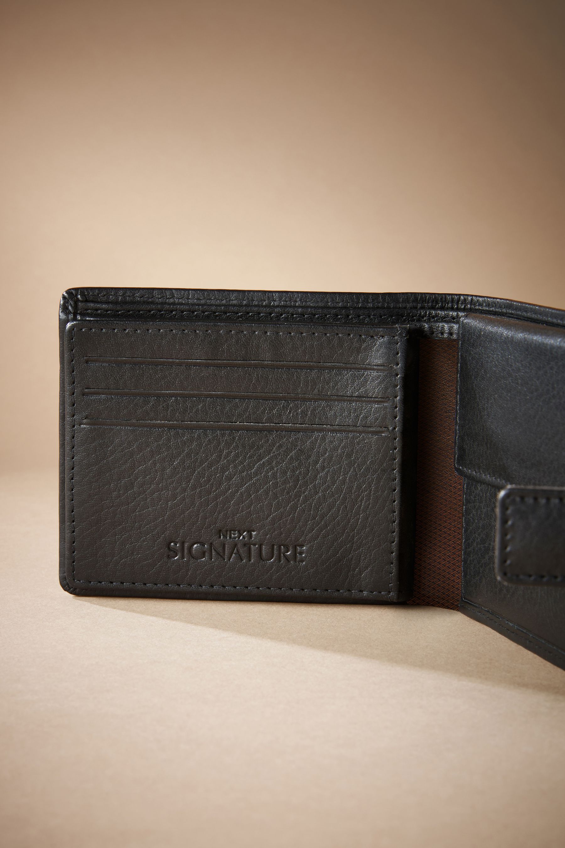 Buy Black Signature Leather Extra Capacity Wallet from the Next UK ...