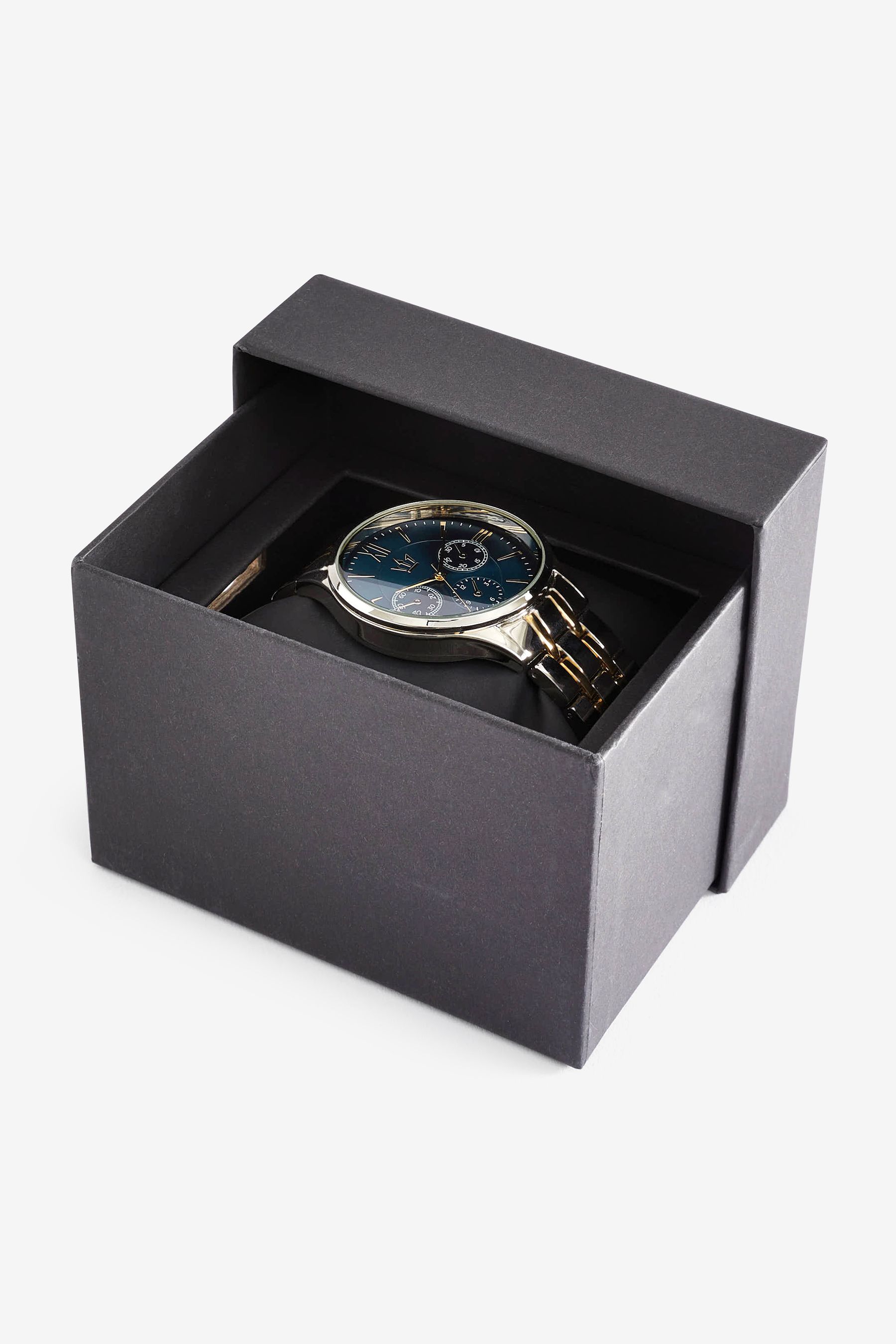 Buy Gold Tone/Silver Tone Metal Bracelet Watch from the Next UK online shop
