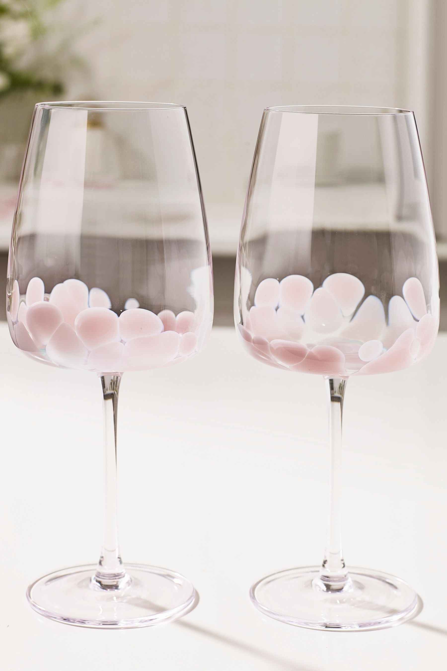 Buy Pink Set of 2 Confetti Wine Glasses from the Next UK online shop