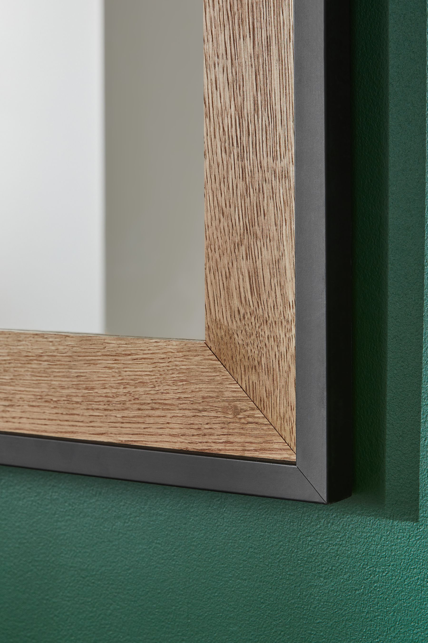 Buy Dark Natural Bronx Rectangular Wall Mirror from the Next UK online shop