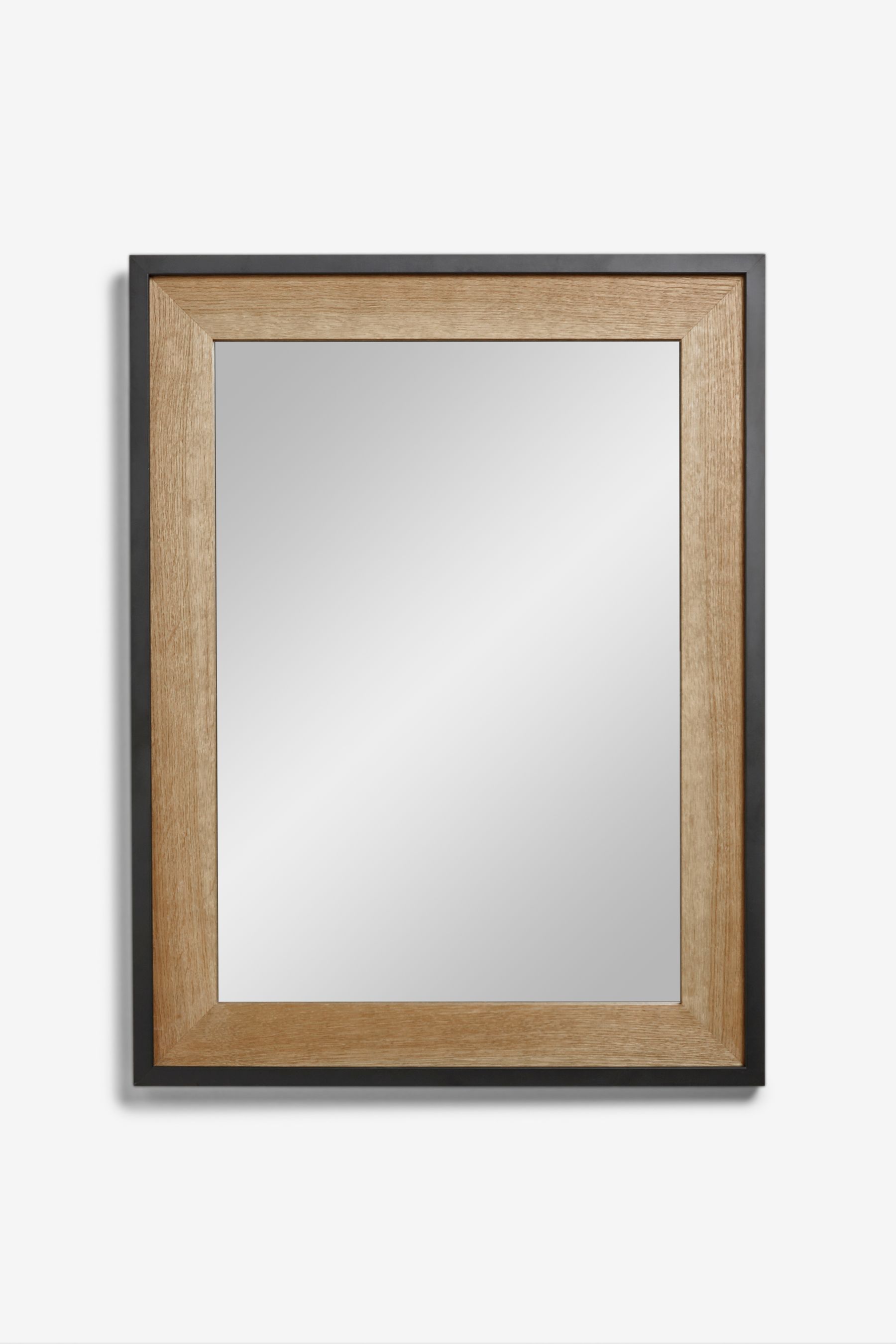 Buy Dark Natural Bronx Rectangular Wall Mirror from the Next UK online shop