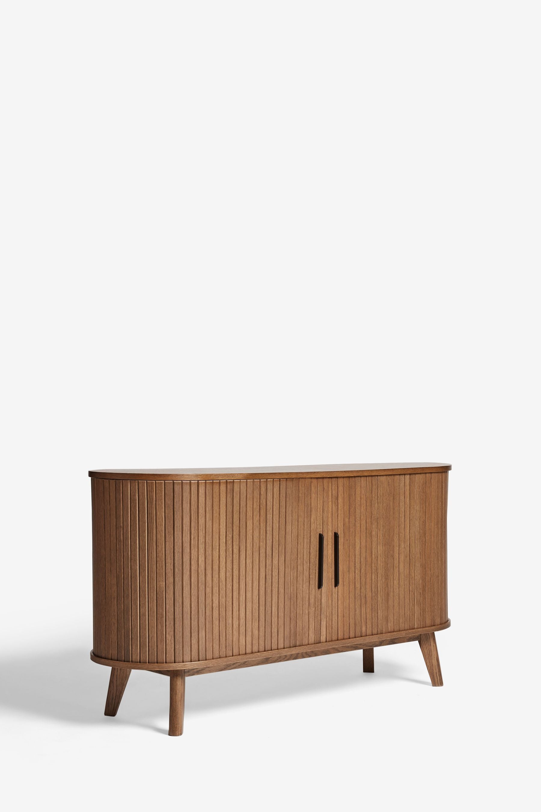 Buy Dark Natural Hyde Tambour Door Large Sideboard from the Next UK ...