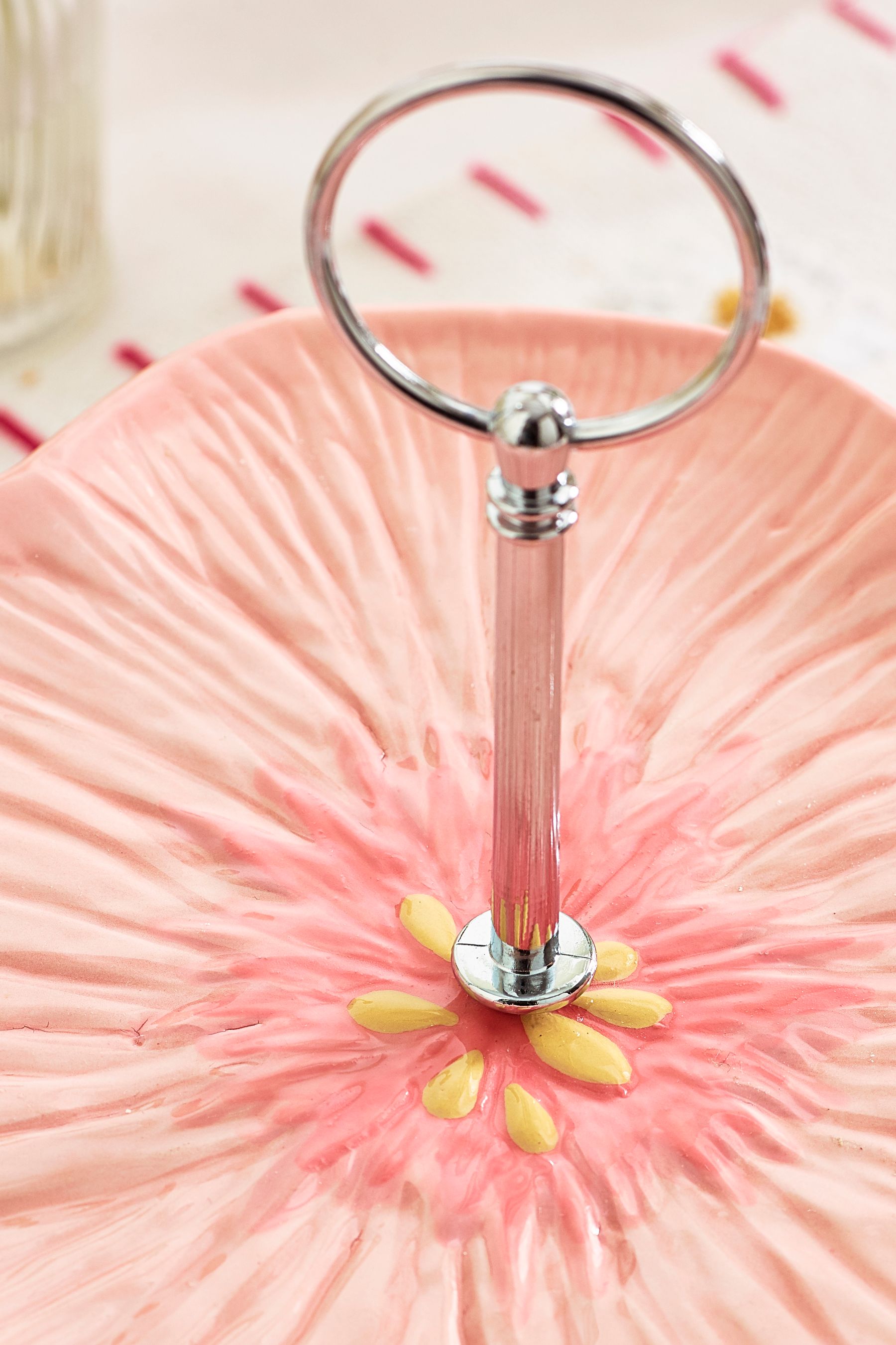 Buy Pink Two Tier Flower Cake Stand from the Next UK online shop