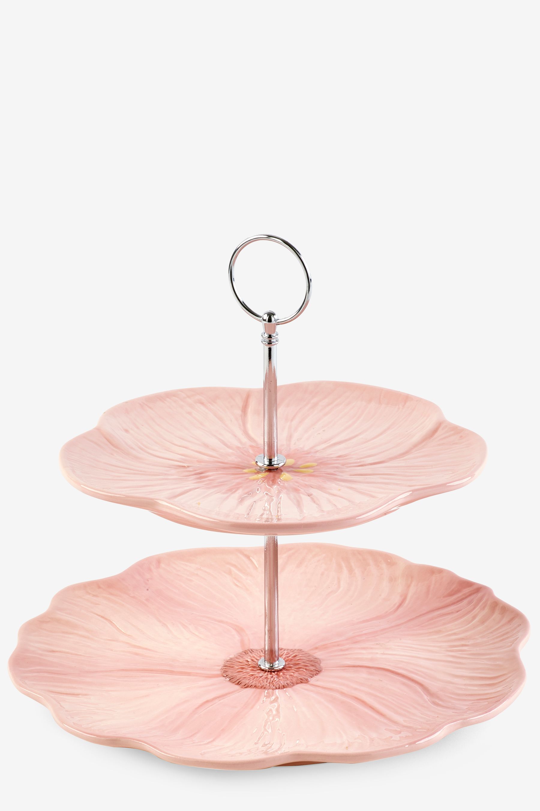 Buy Pink Two Tier Flower Cake Stand from the Next UK online shop