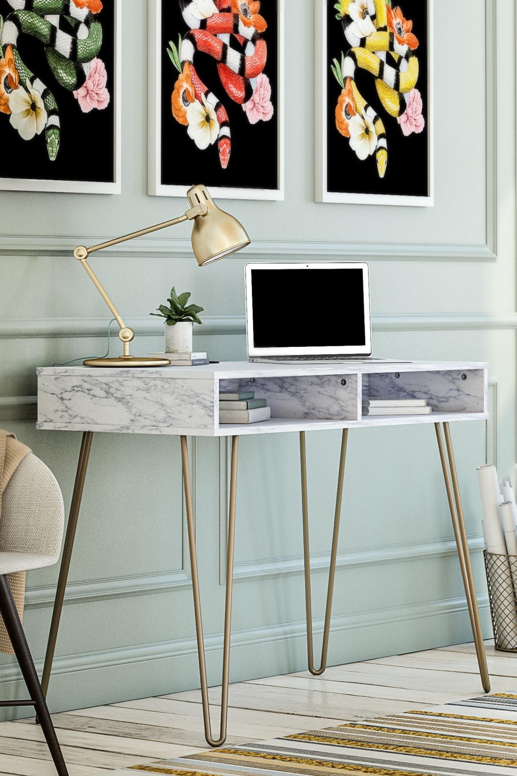 Buy Novogratz Athena Desk Marble from the Next UK online shop