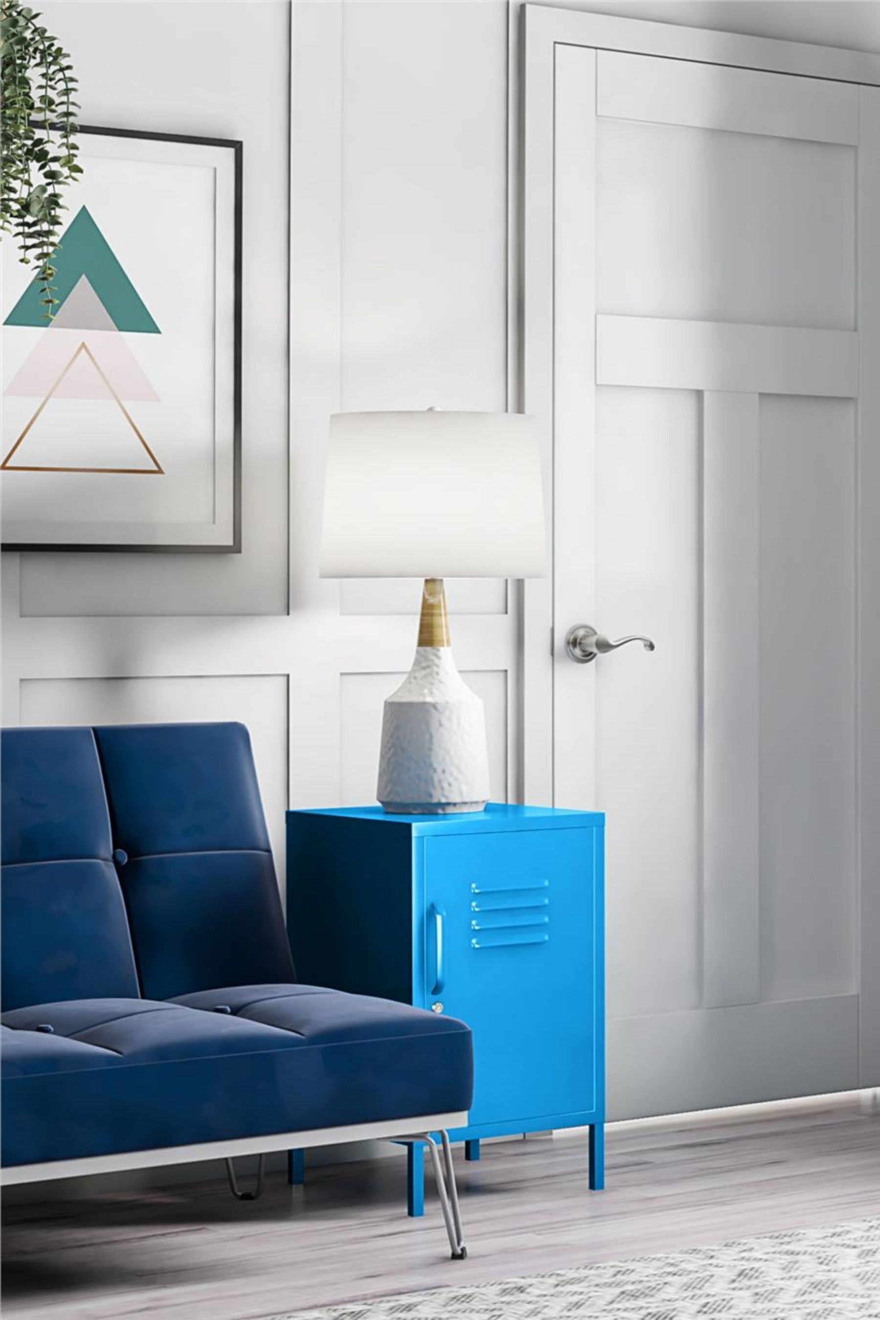 Buy Novogratz Blue Cache Metal Locker End Table from the Next UK online ...