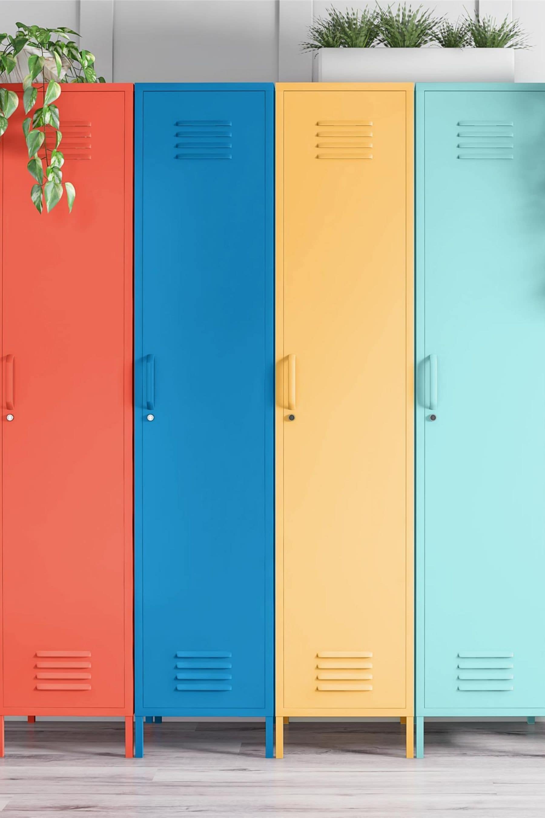 Buy Novogratz Blue Cache Single Metal Locker Storage Cabinet from the ...