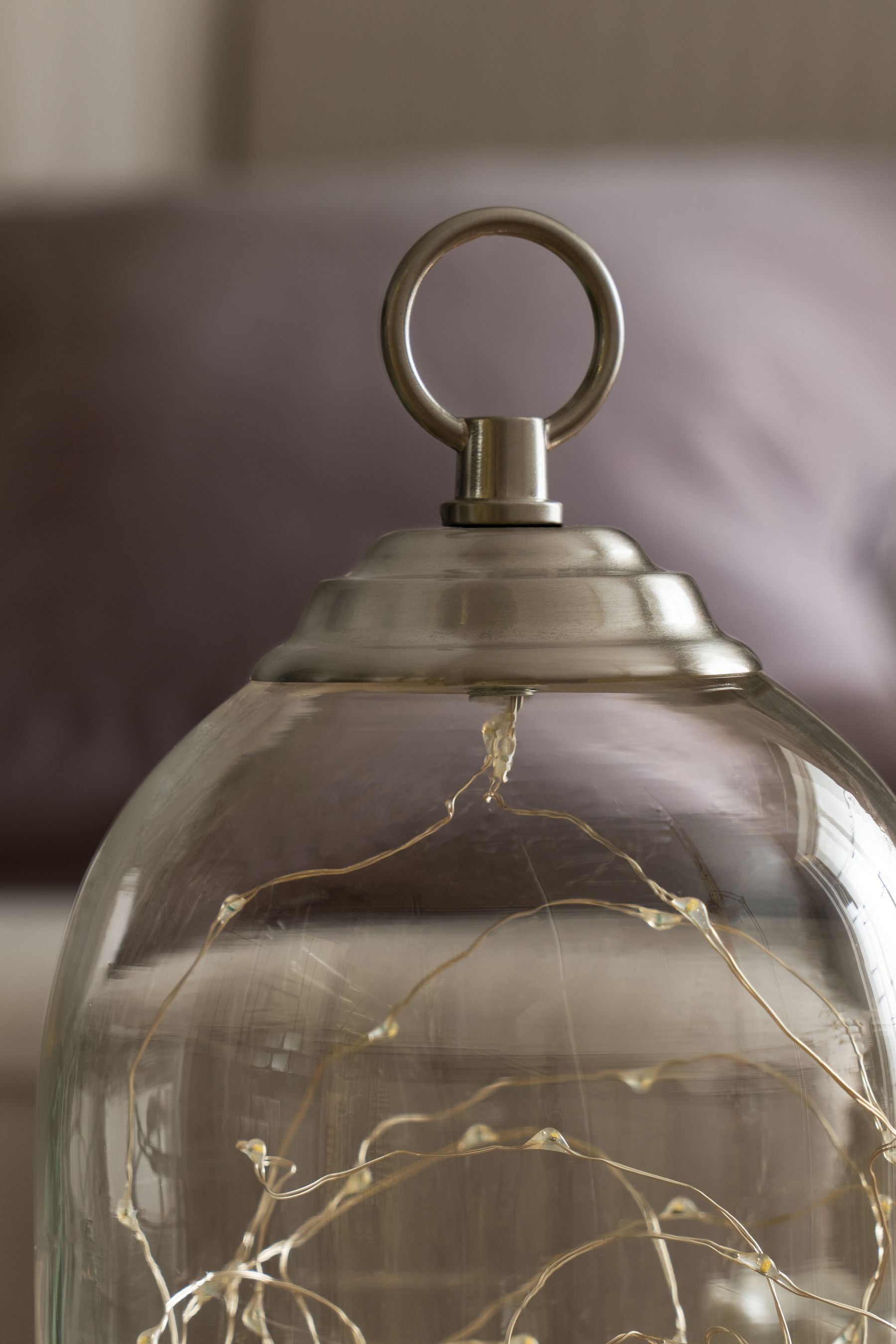 Buy Brushed Chrome Brushed Chrome Battery Operated Cloche from the Next ...