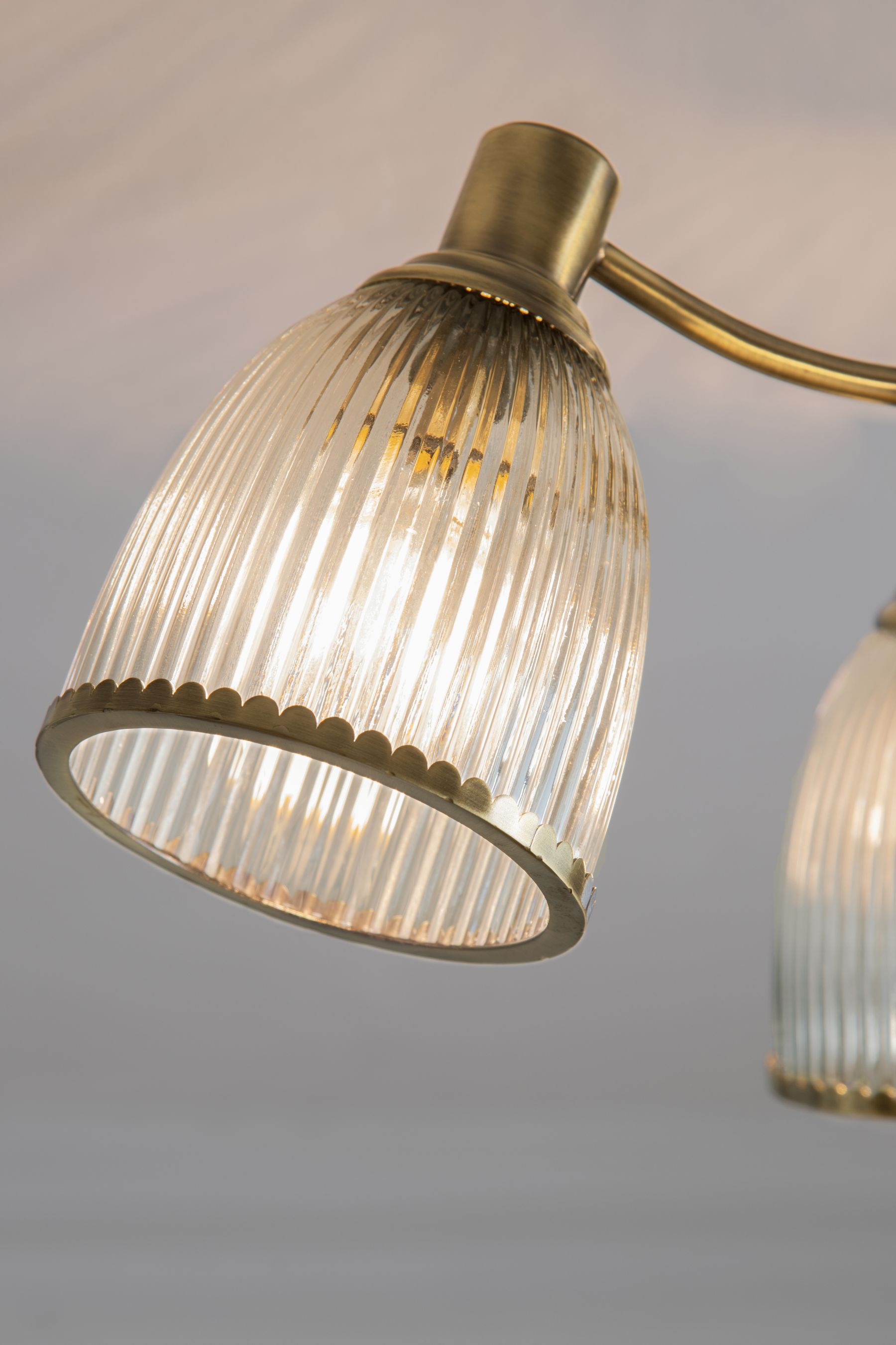 Buy Brass Willow 3 Light Flush Fitting Ceiling Light from the Next UK ...