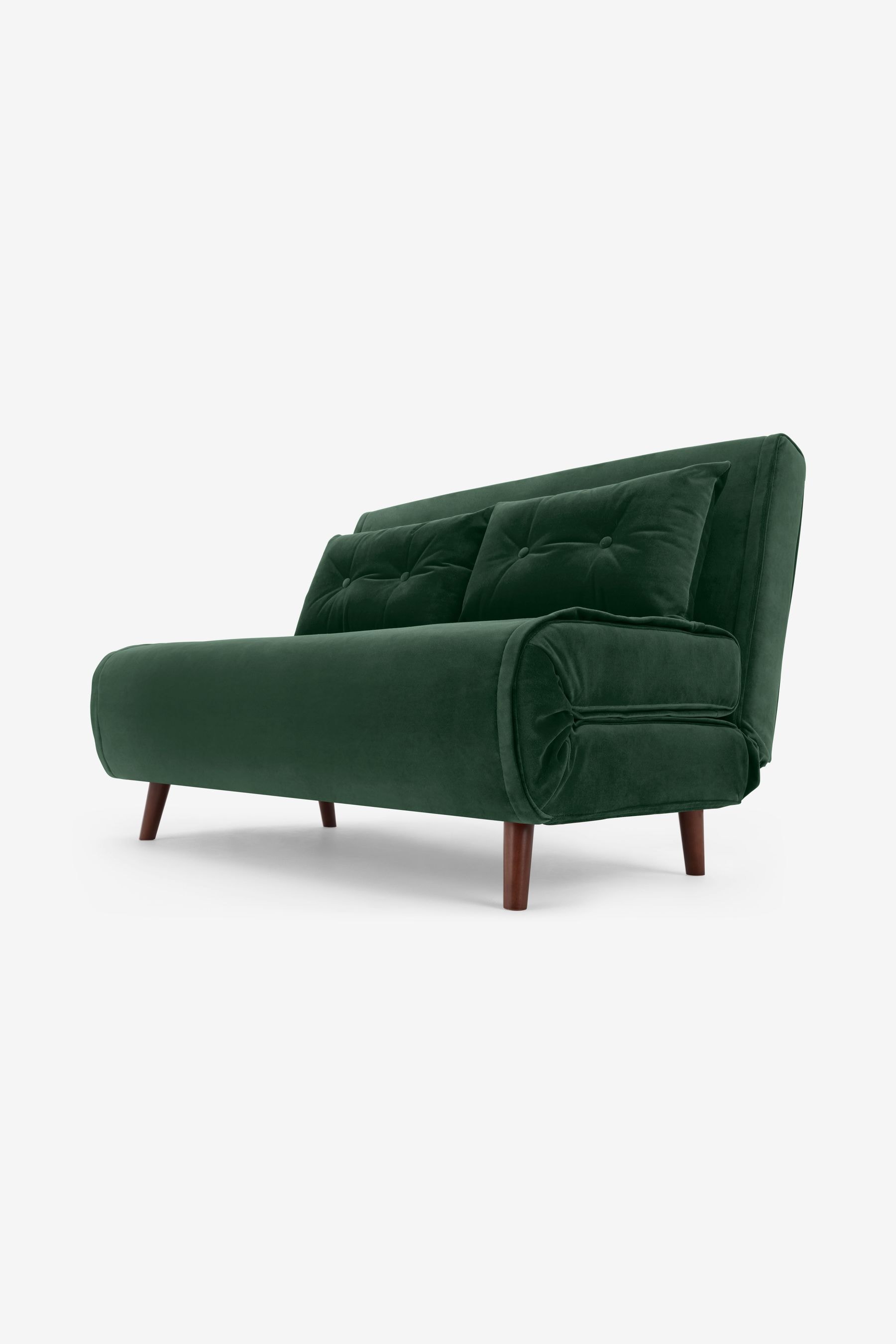 Buy MADE.COM Smooth Velvet Moss Green Haru Sofa Bed from the Next UK ...