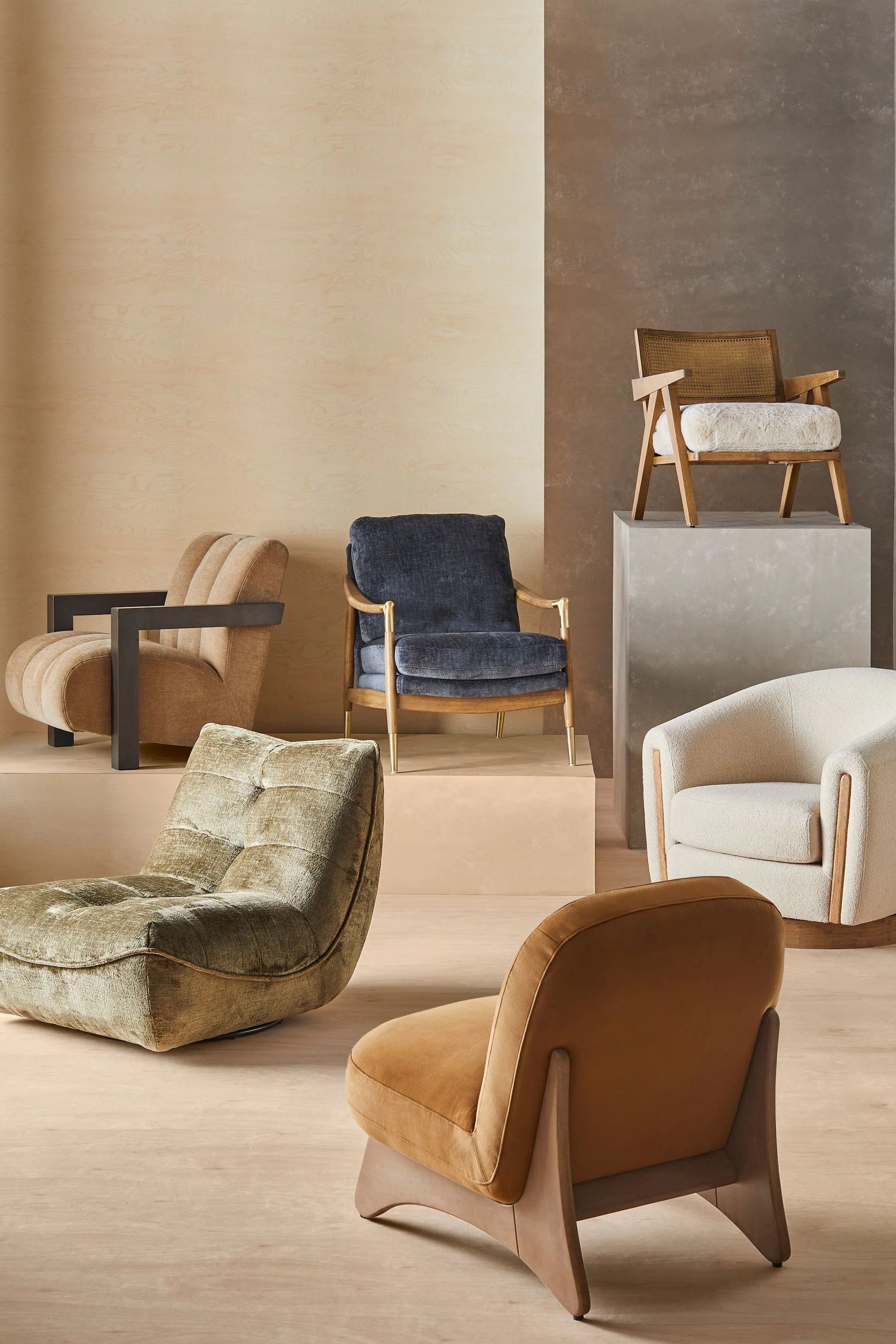 Buy Plush Chenille Moss Green Lucca Swivel Pillow Accent Chair from ...