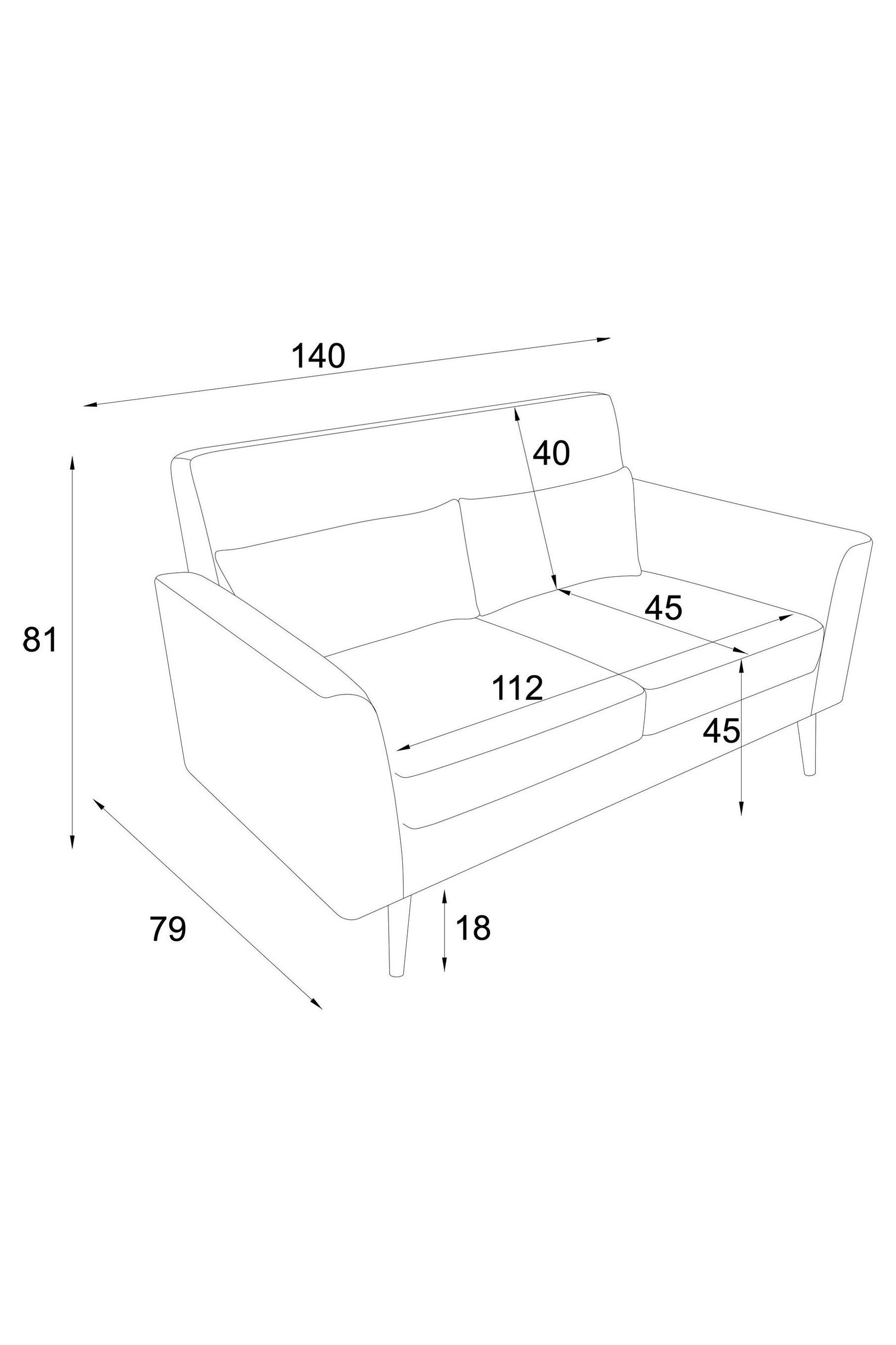 Buy Soft Velvet Navy Blue Mila Compact 2 Seater Sofa In A Box from the ...