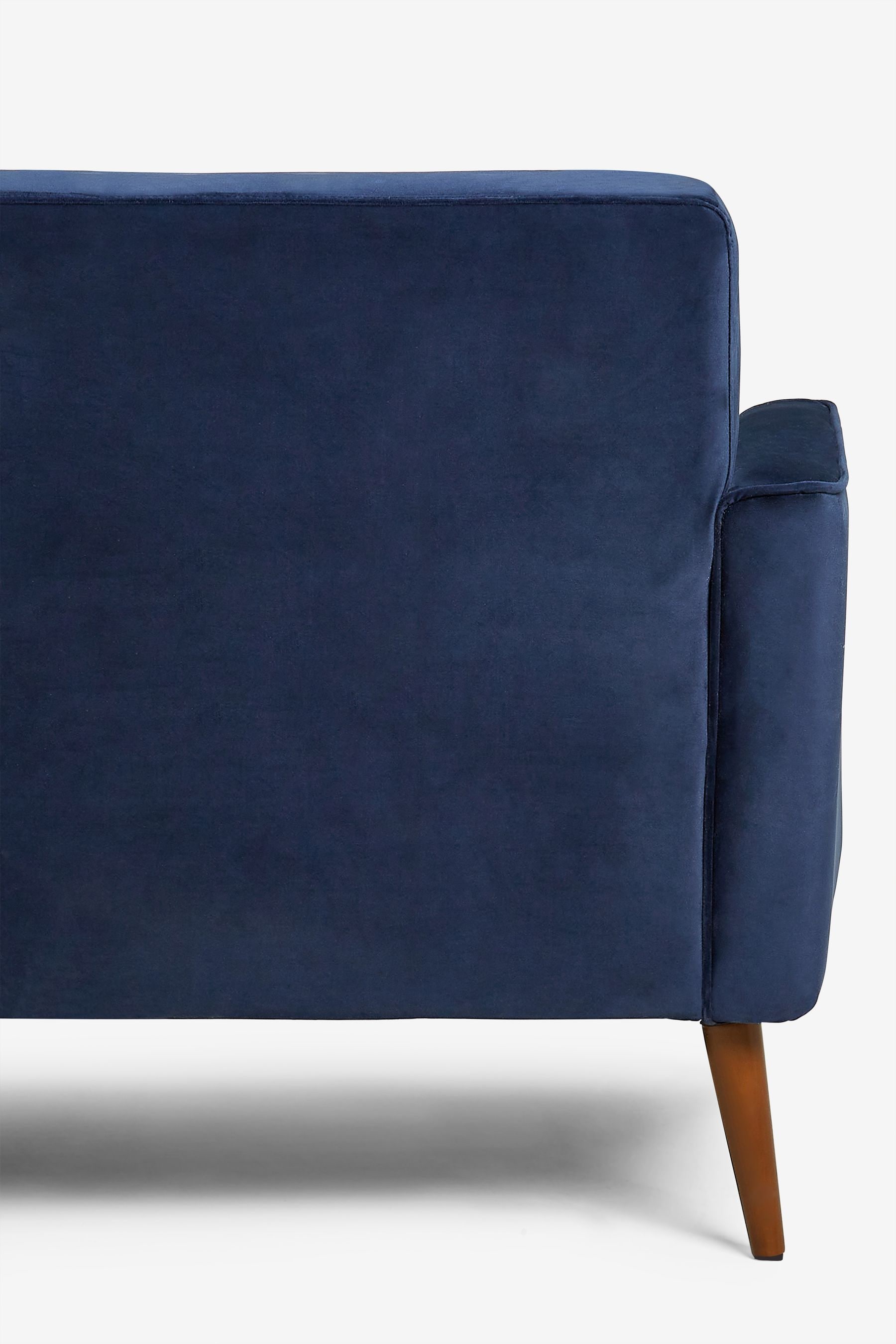 Buy Soft Velvet Navy Blue Mila Compact 2 Seater Sofa In A Box from the ...