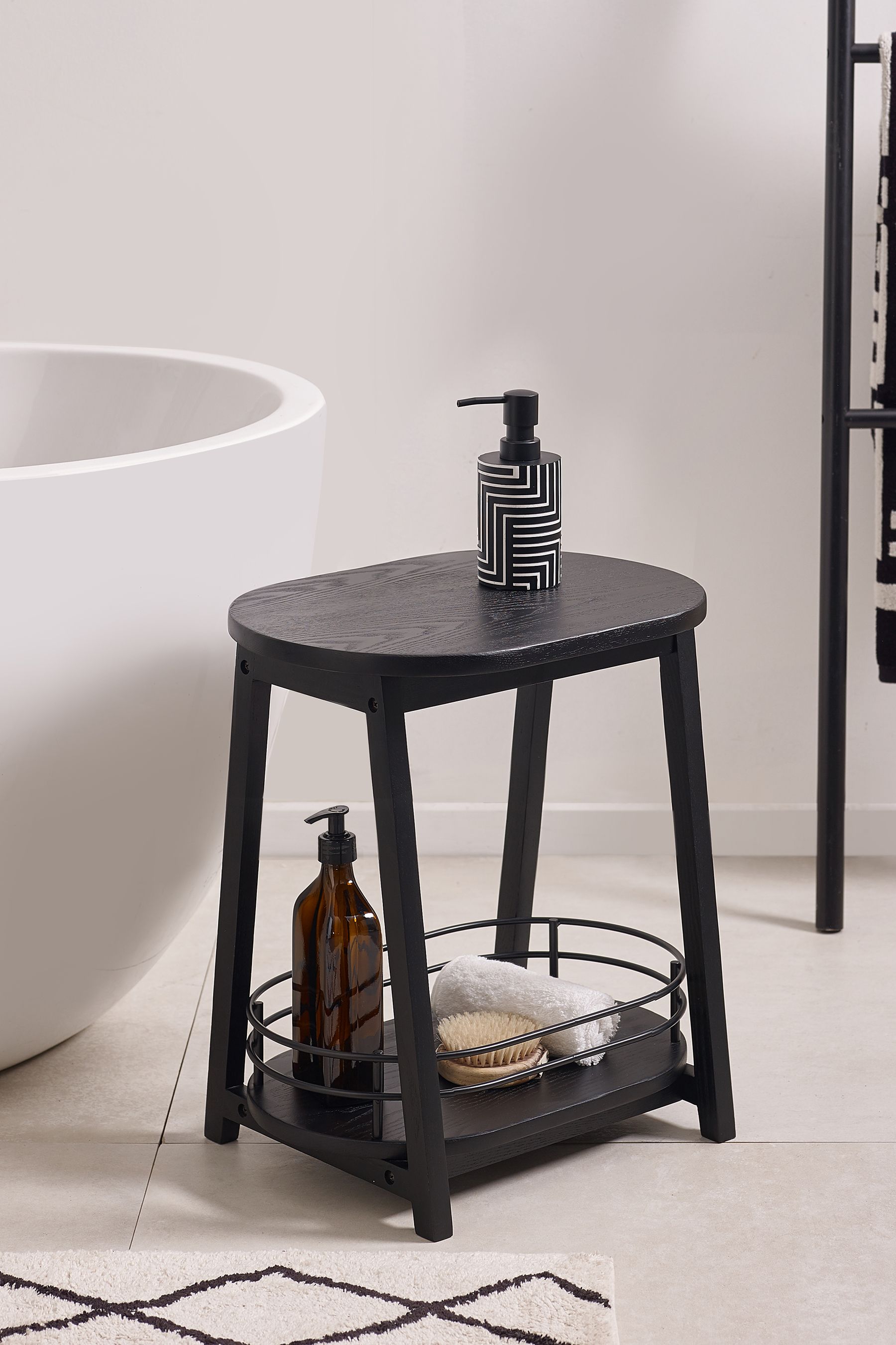Buy Black Bronx Storage Stool from the Next UK online shop