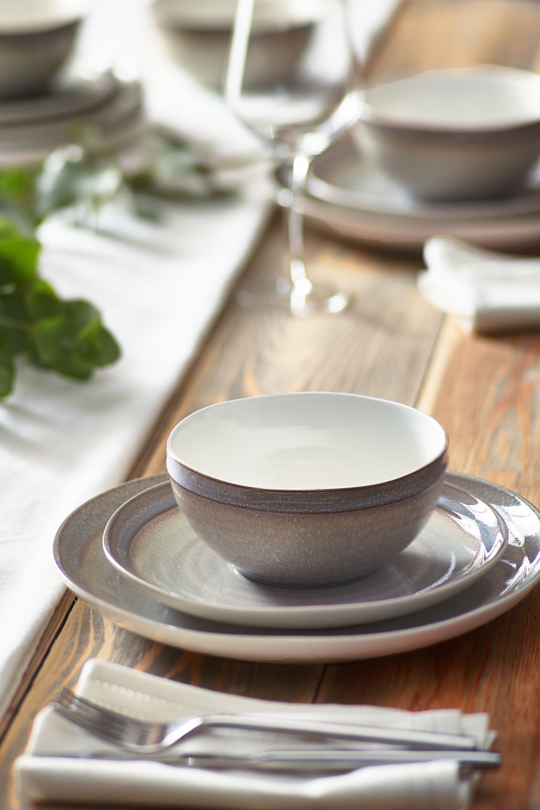 Buy 12 Piece Grey Bowden Dinner Set from the Next UK online shop