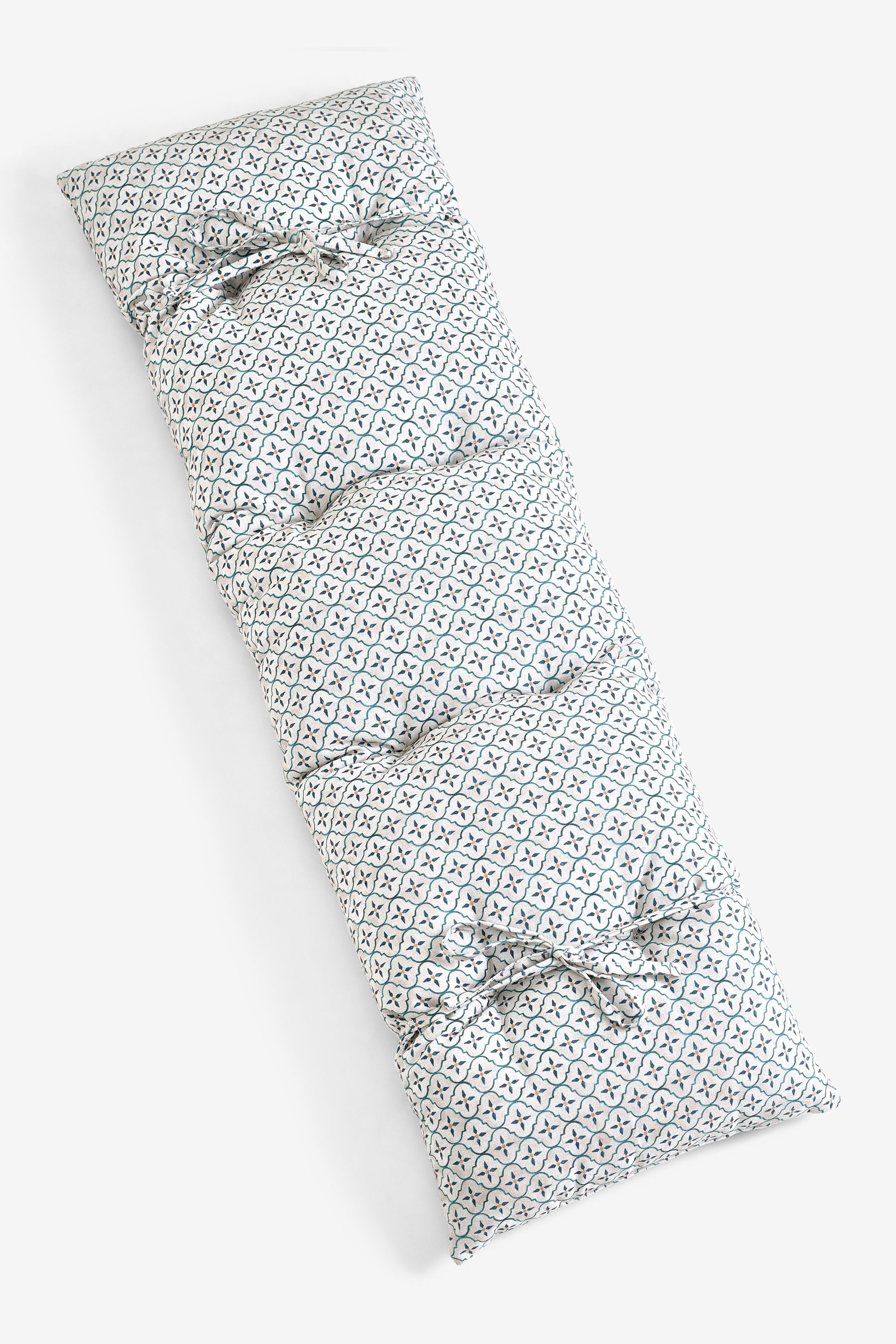 Buy Teal Blue Mediterranean Tile Bench Cushion Pad from the Next UK ...