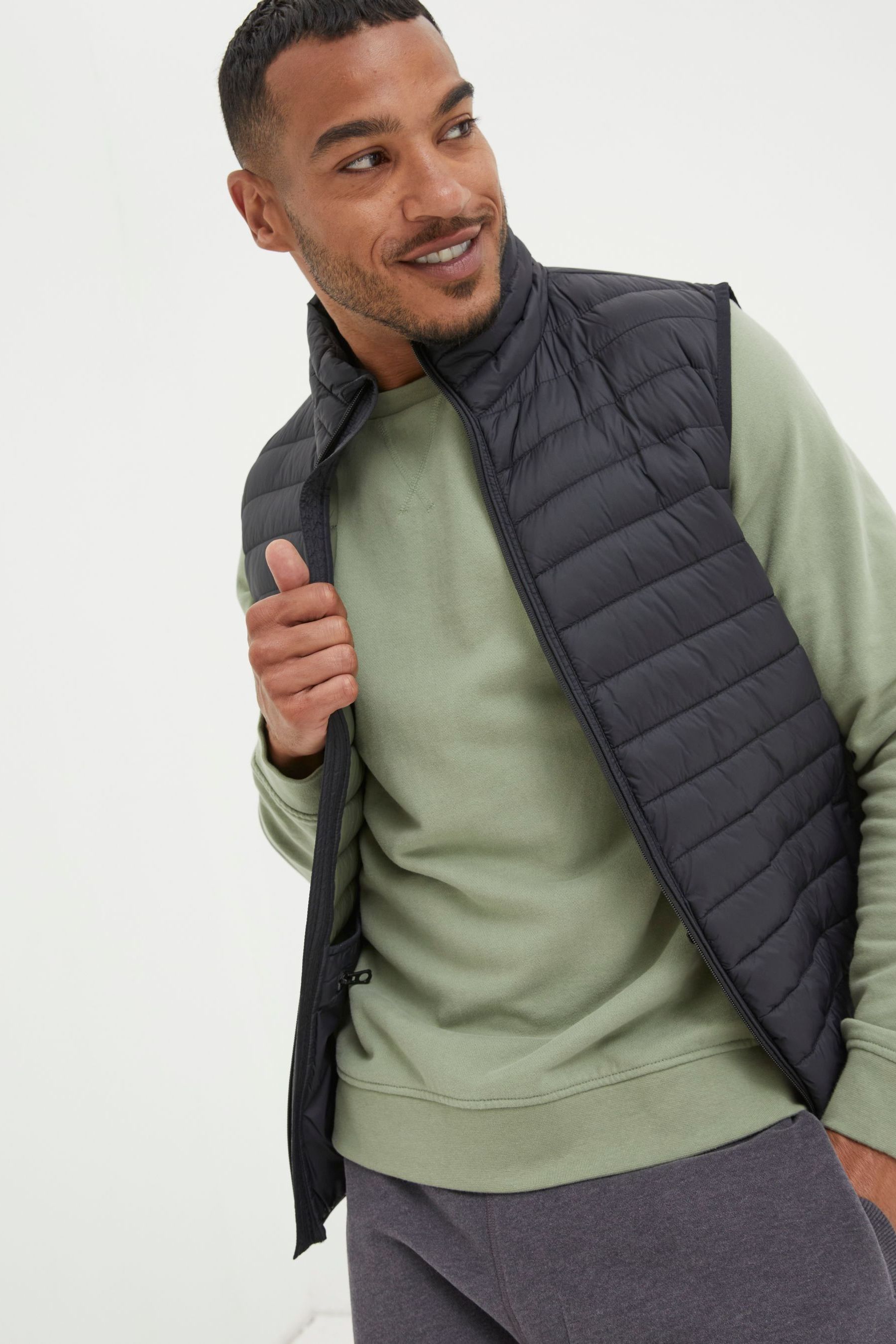 Buy FatFace Black Dartmouth Gilet from Next Ireland