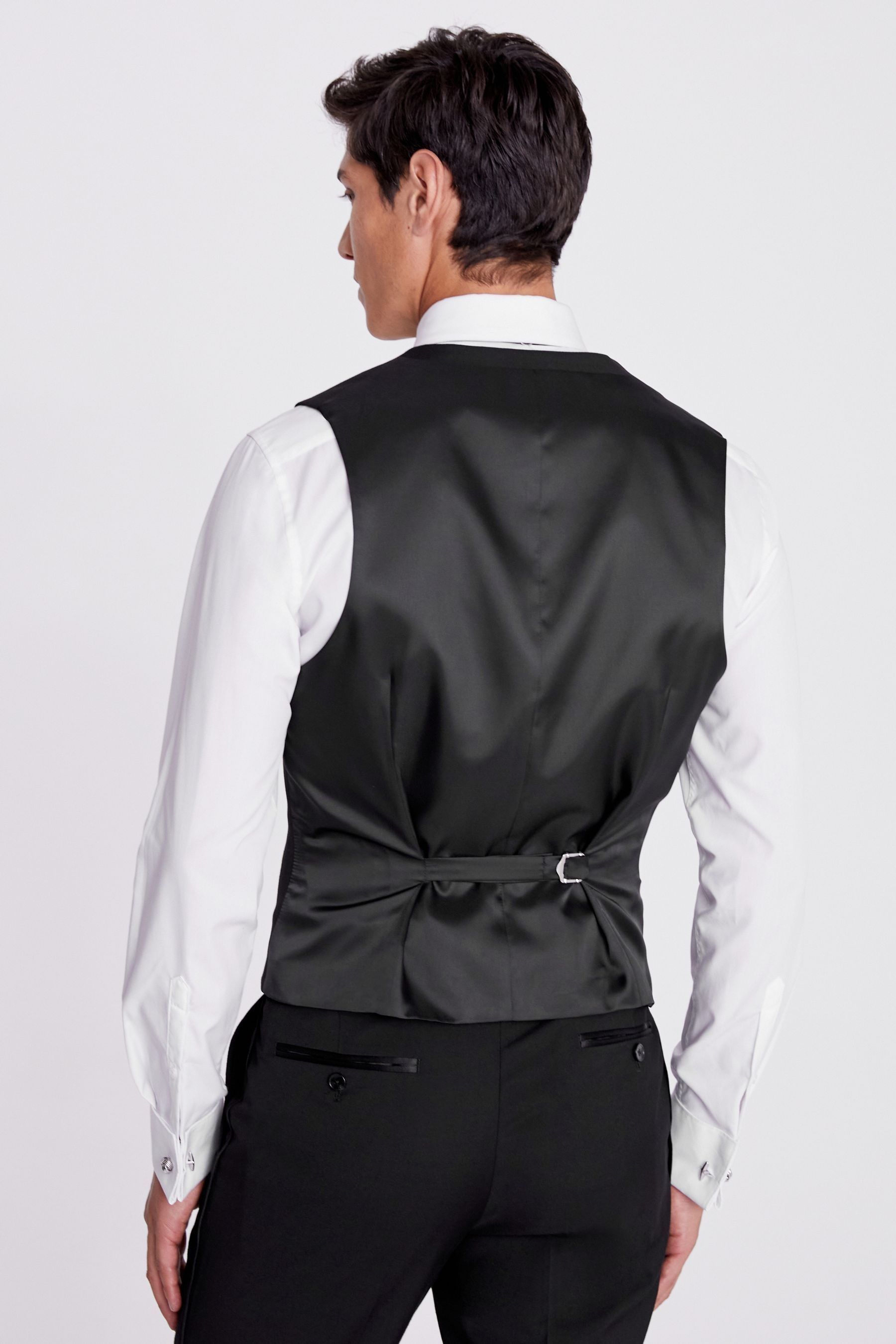 Buy MOSS Slim Fit Black Waistcoat from the Next UK online shop