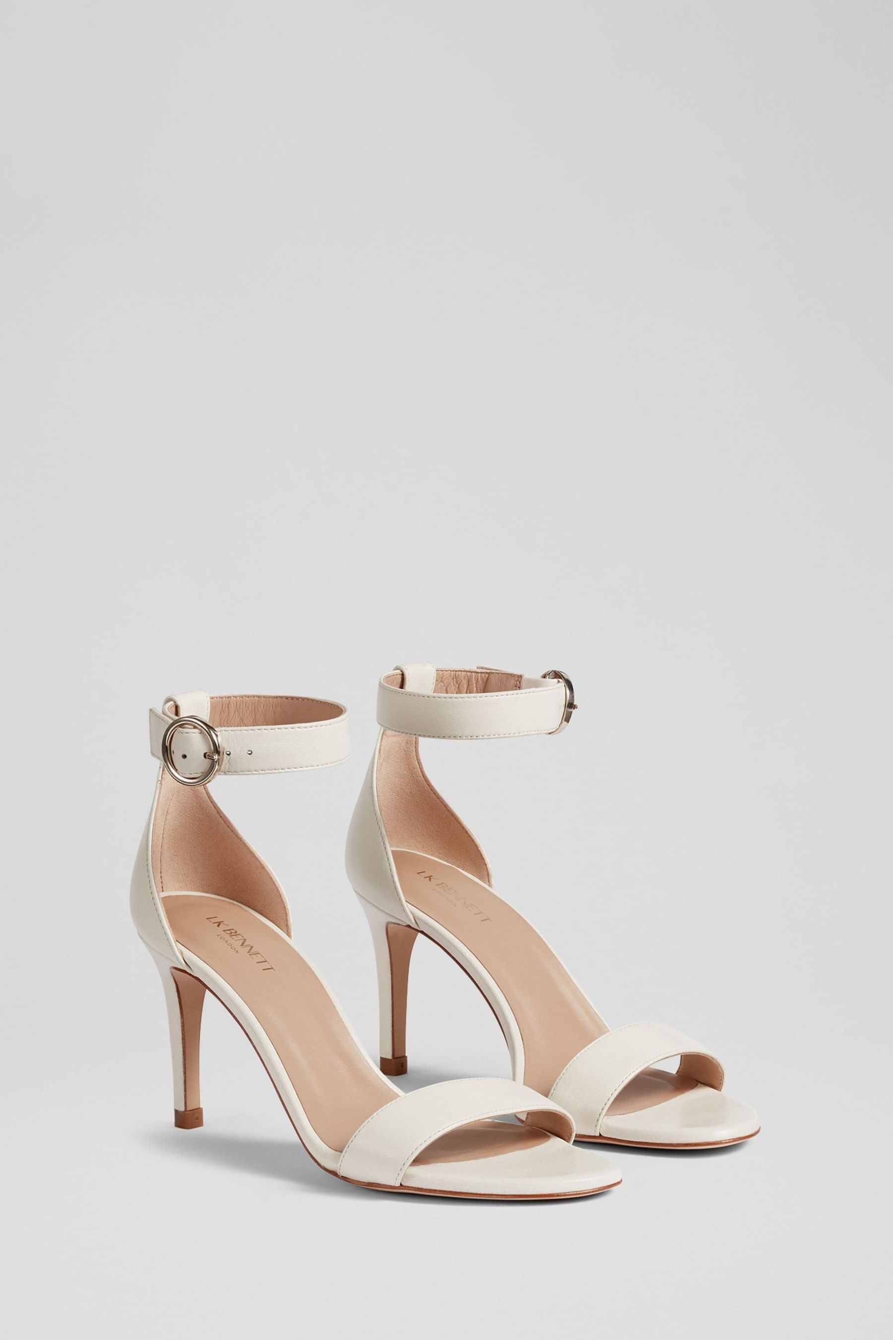 Buy LK Bennett Natural Ivy Leather Single Strap Sandals from the Next ...