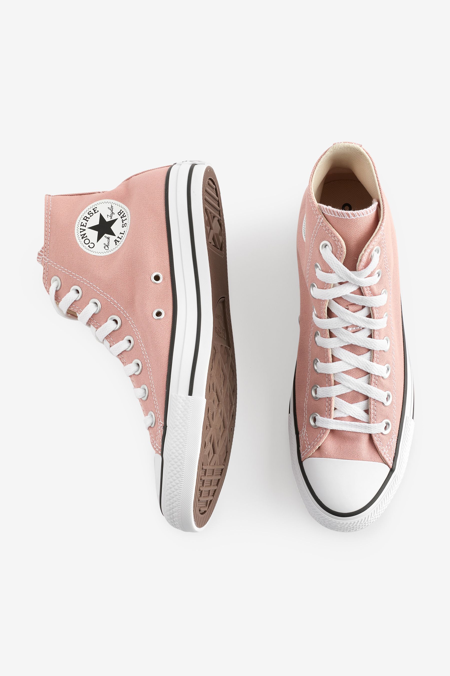 Buy Converse Light Pink Chuck Taylor All Star High Trainers from the ...