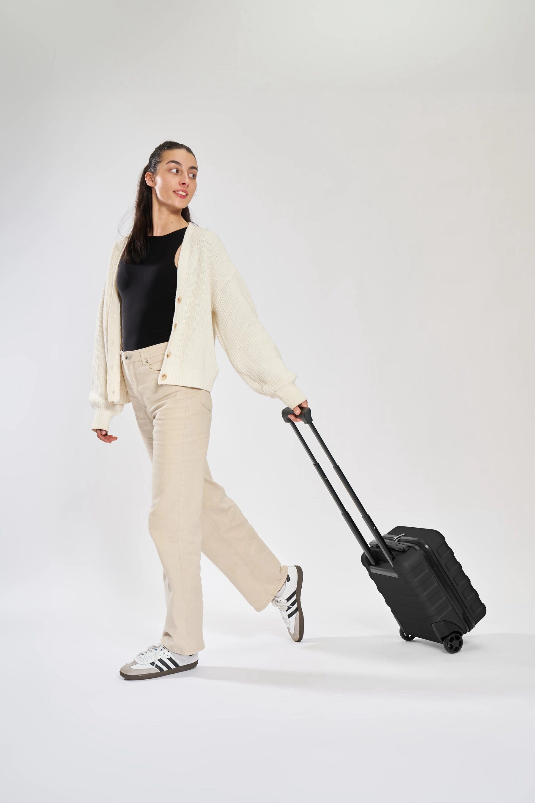 Buy Cabin Max Dark Black Anode Underseat Two Wheel Case 40x30x20cm from ...