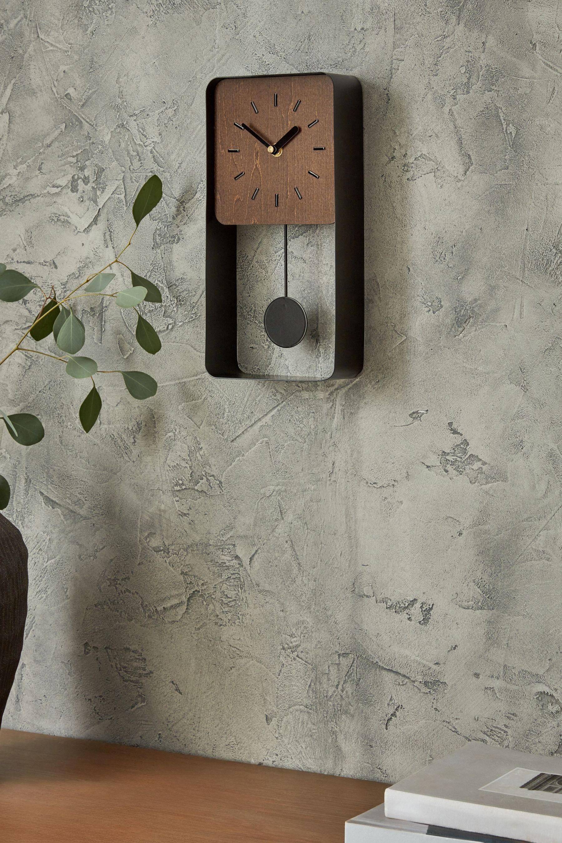 Buy Black Bronx Pendulum Wall Clock from the Next UK online shop