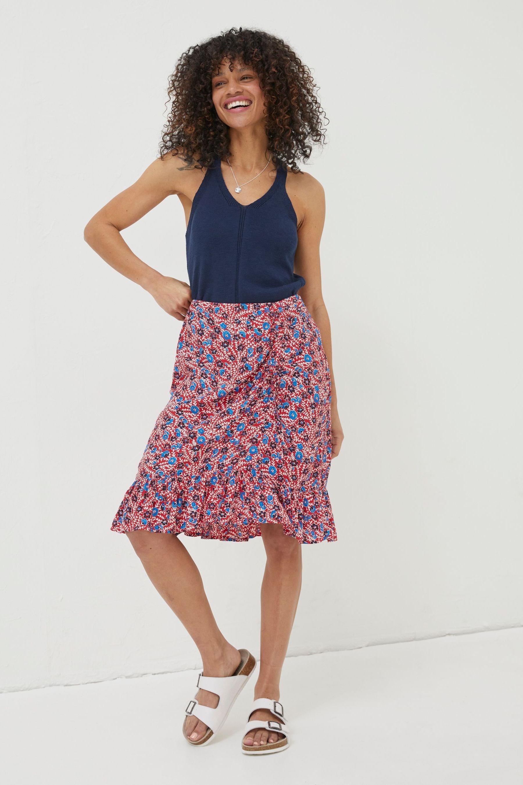 Buy FatFace Cece Woodblock Meadow Skirt from Next Ireland