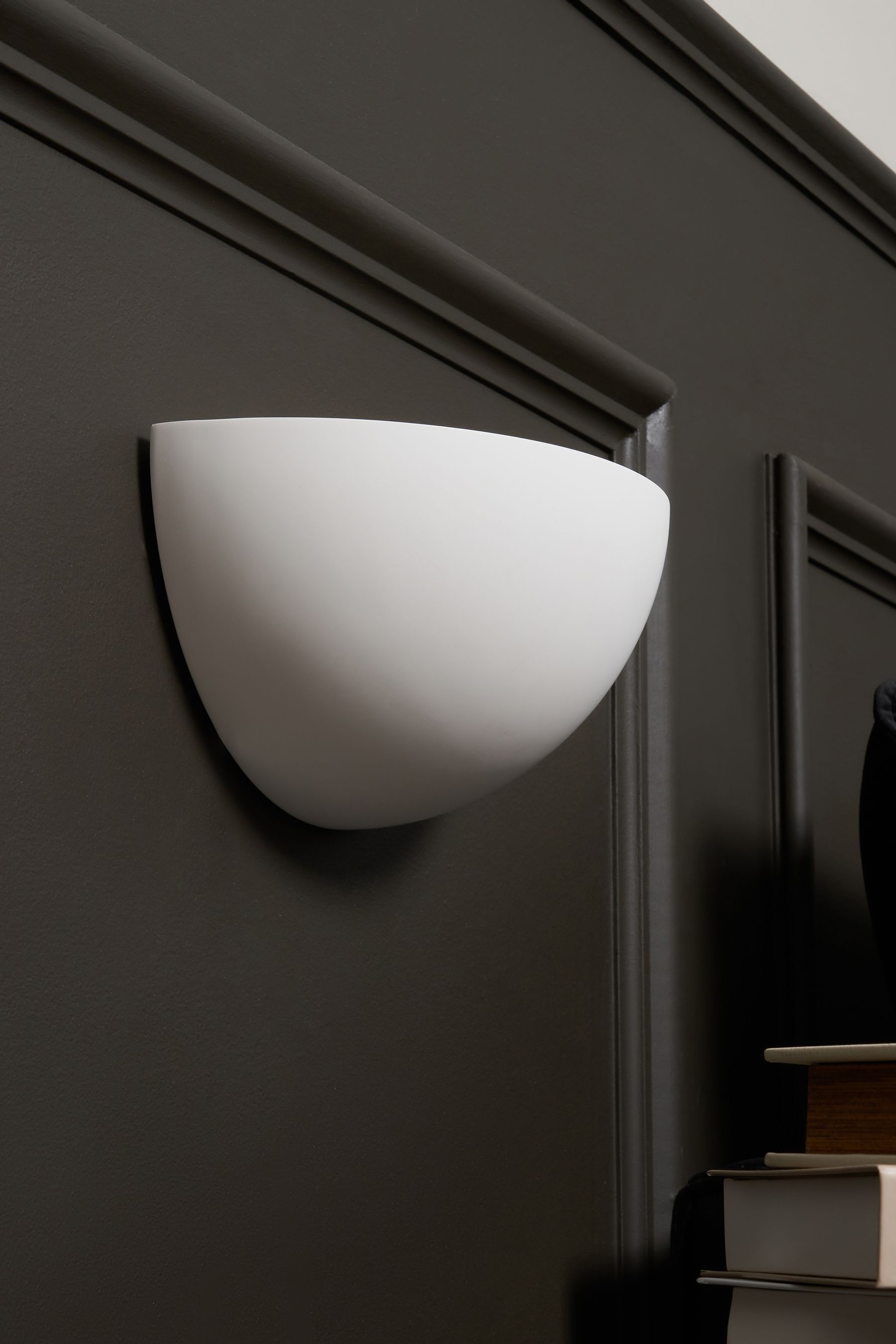 Buy BHS Mao Paintable Plaster Wall Qtr Uplighter from the Next UK ...