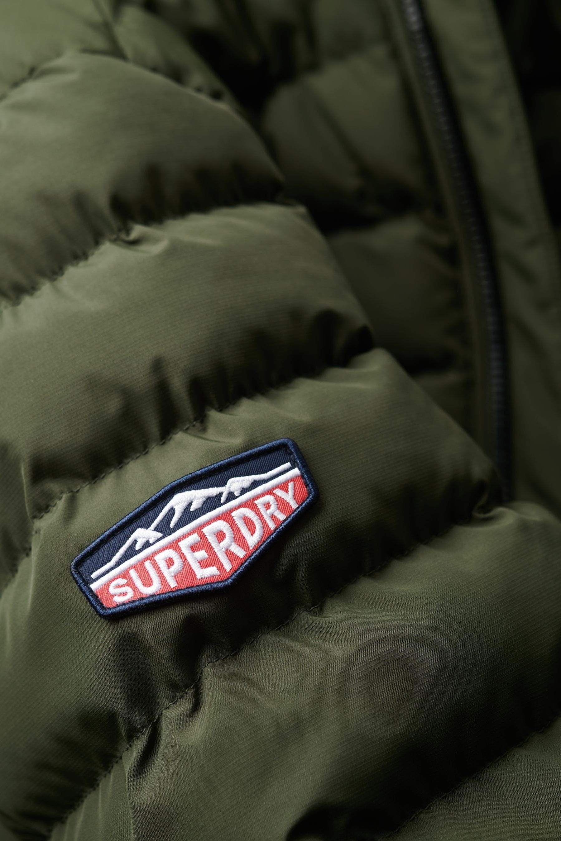 Buy Superdry Green Fuji Printed Padded Jacket from the Next UK online shop