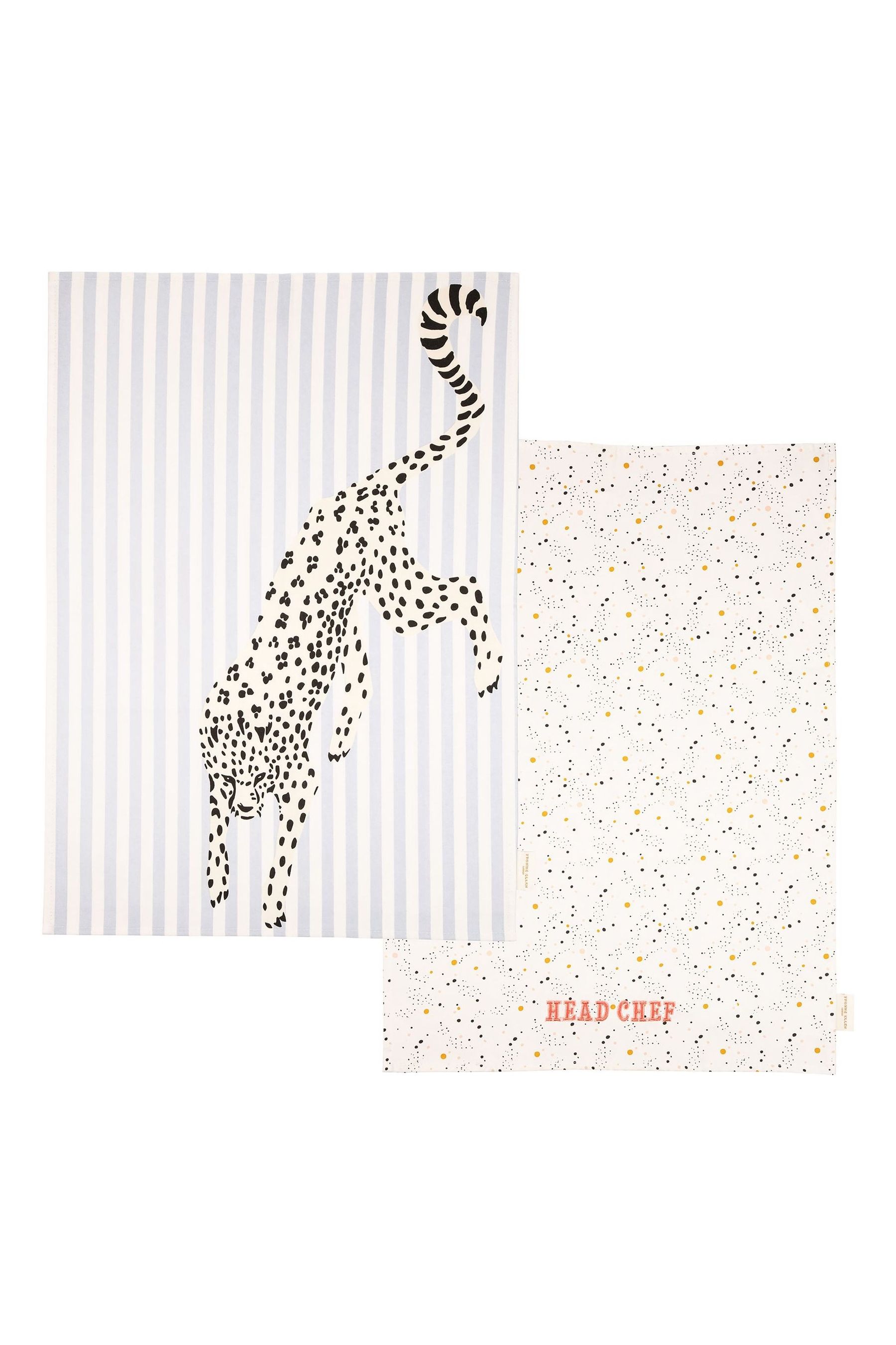 Buy Yvonne Ellen Set of 2 Cheetah Tea Towel from the Next UK online shop