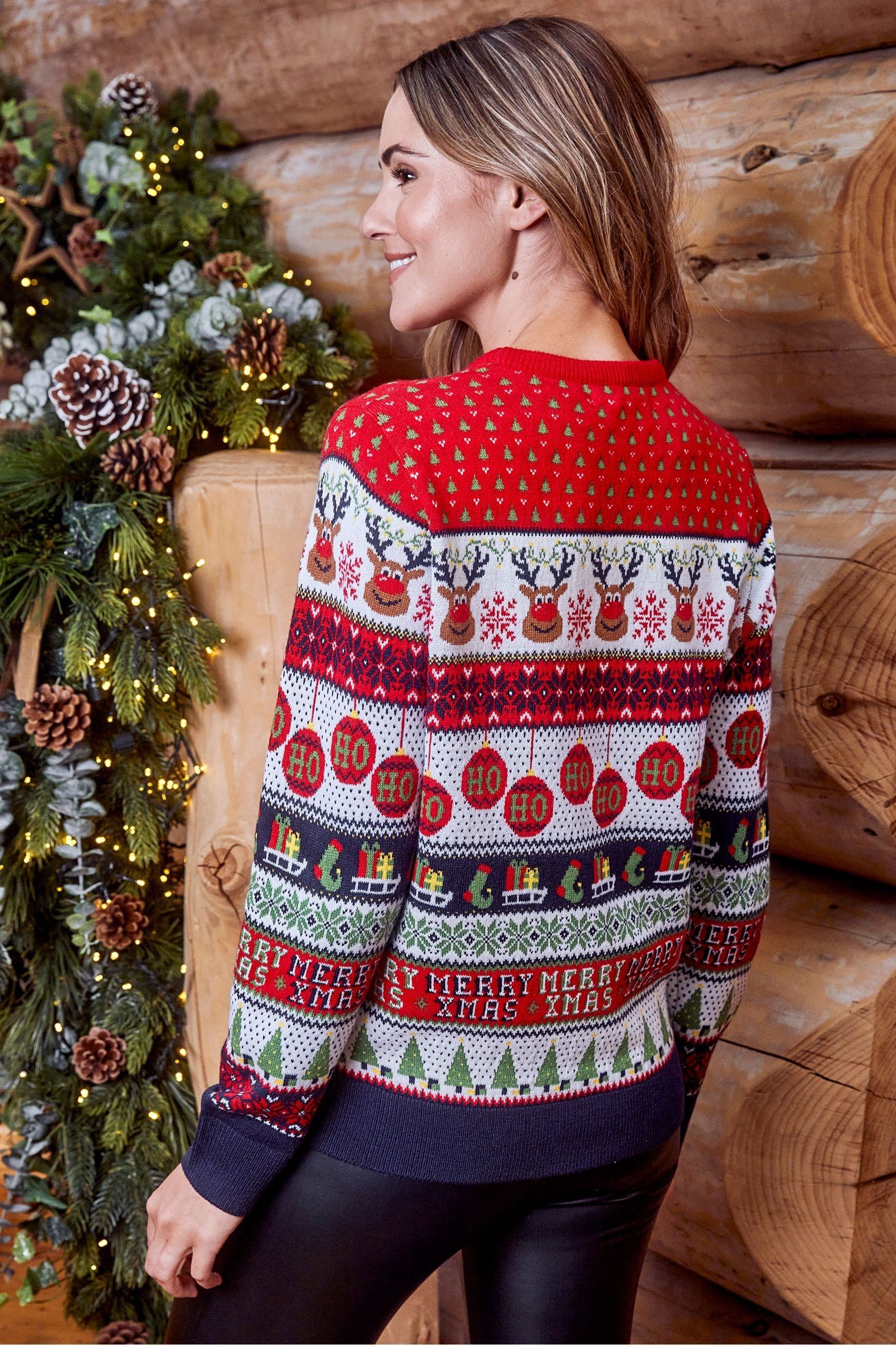 Buy Threadbare Crew Neck Christmas Jumper from Next Ireland