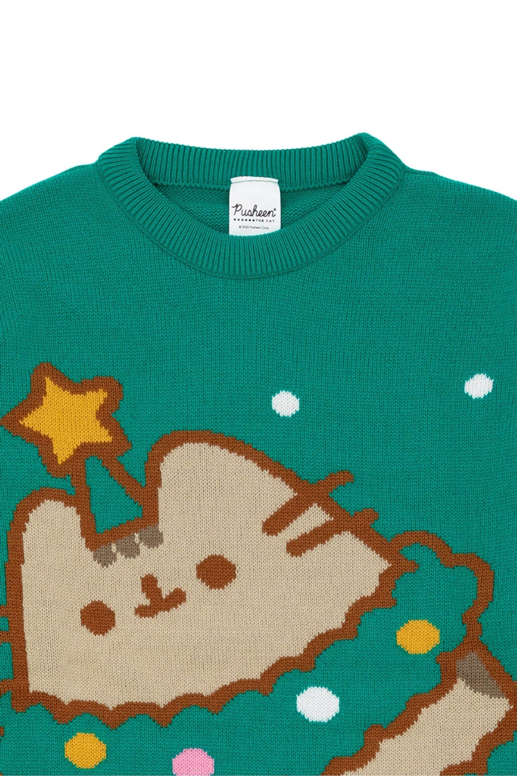 Buy Vanilla Underground Green Pusheen Ladies Xmas Jumper from the Next ...