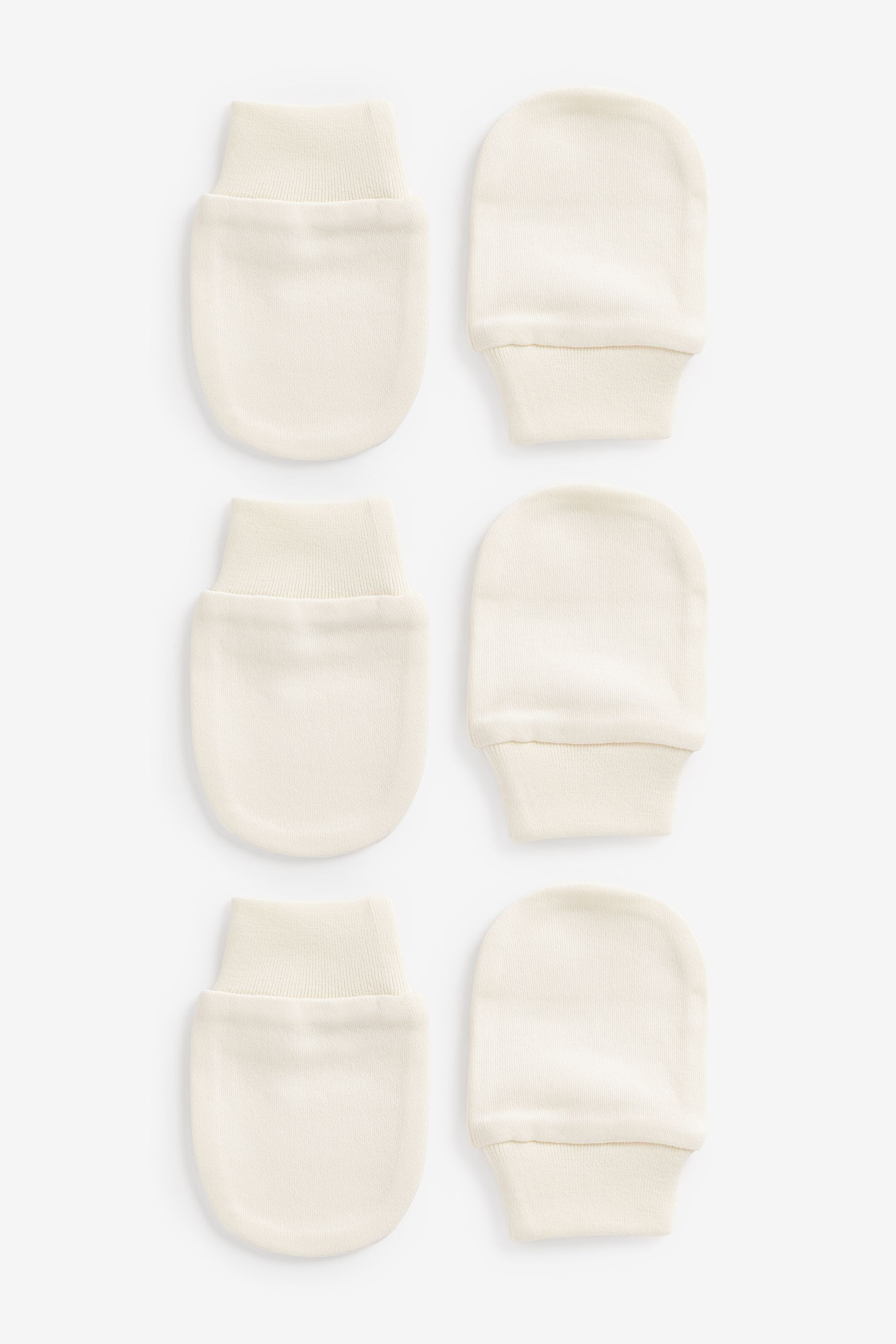 Buy Cream 100% Cotton Baby Scratch Mitts 3 Pack from the Next UK online ...