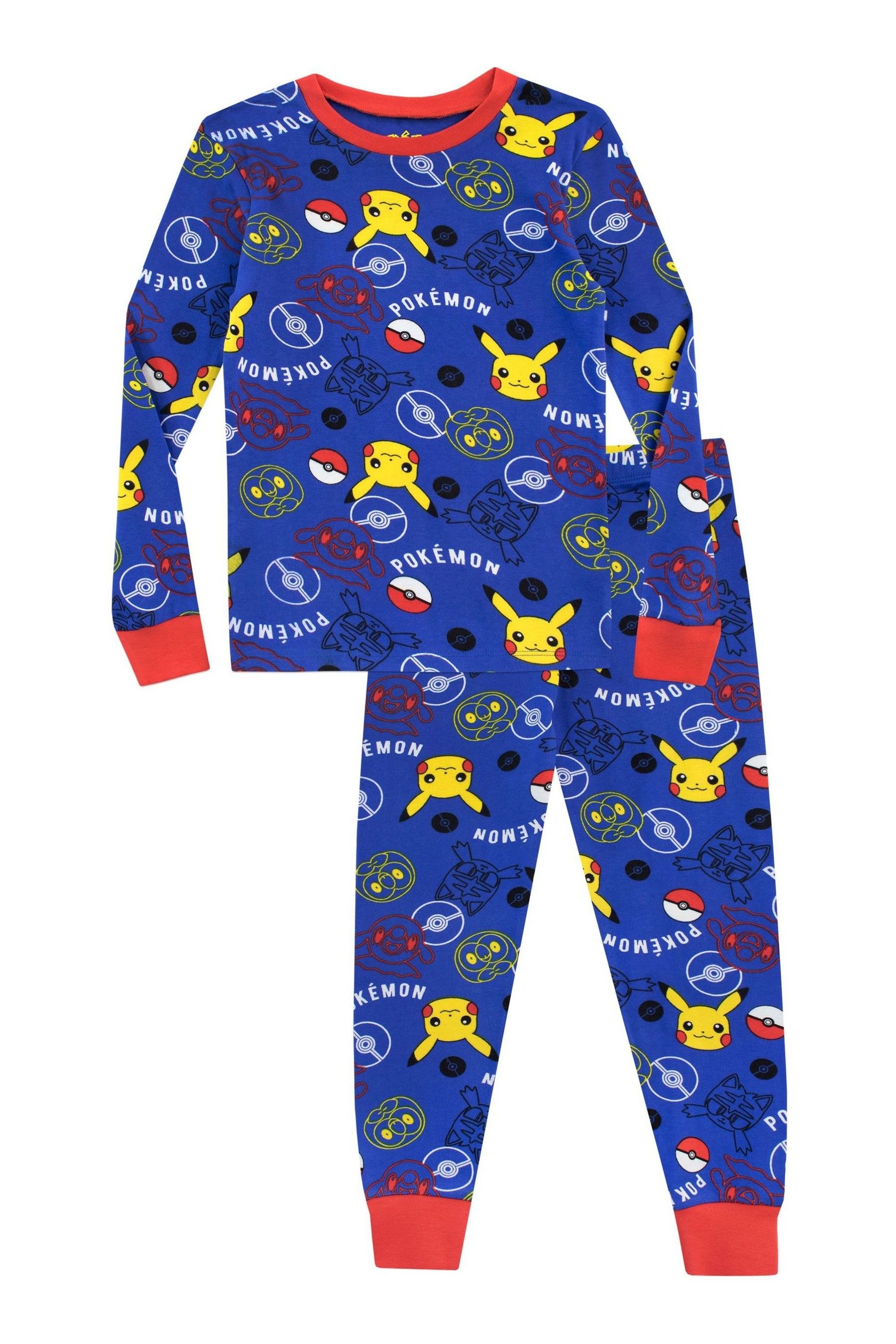 Buy Character Blue 100% Cotton Pokemon Pyjamas from the Next UK online shop