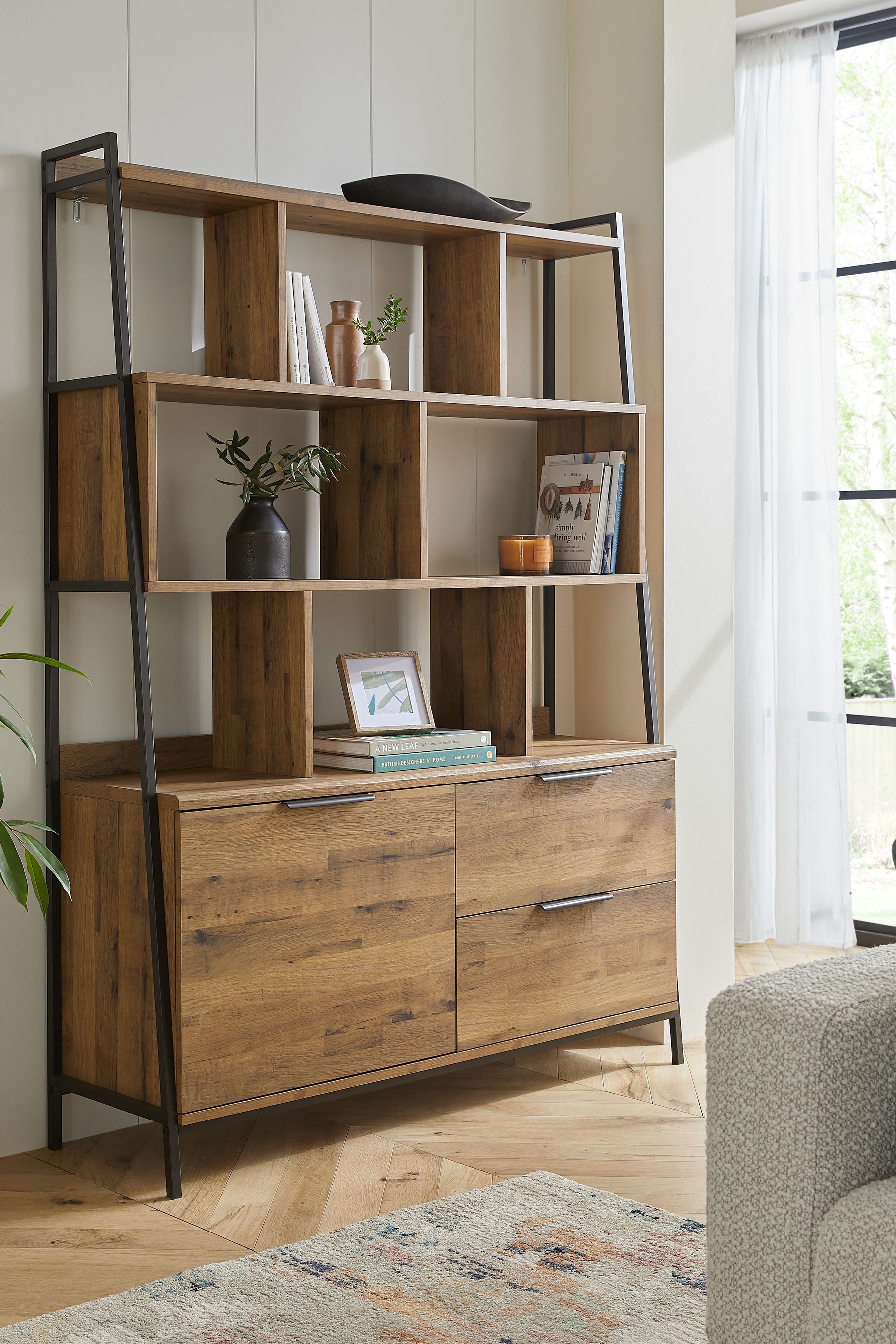 Buy Dark Bronx Wide Shelf from the Next UK online shop