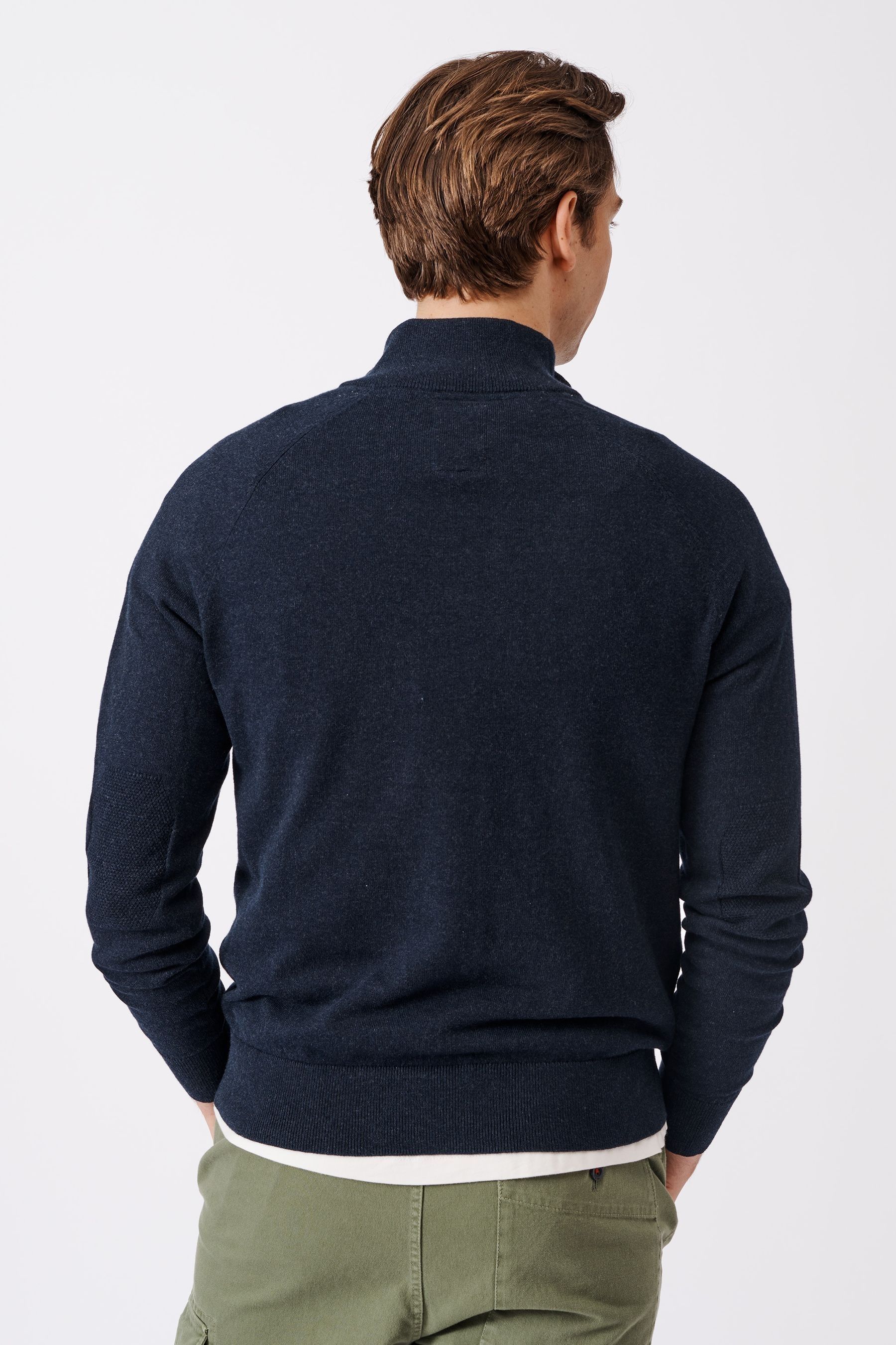 Buy Aubin Bonby Zip Neck Cotton Jumper from the Next UK online shop