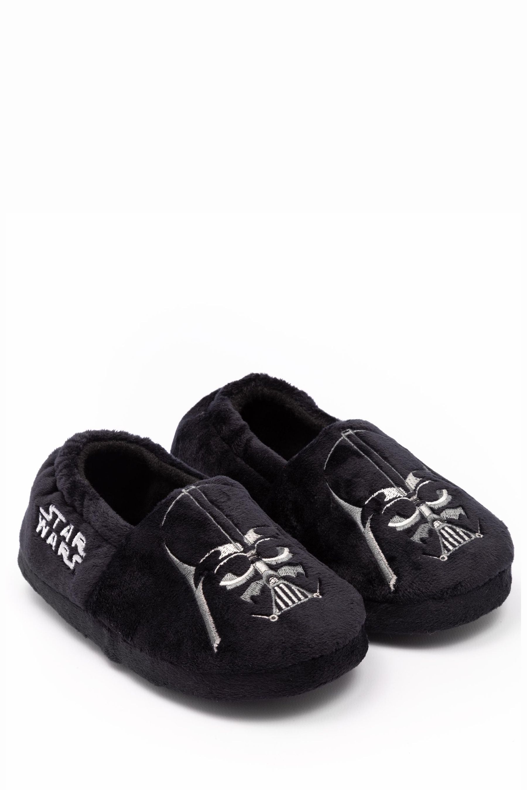 Buy Vanilla Underground Black Star Wars Slippers from the Next UK ...