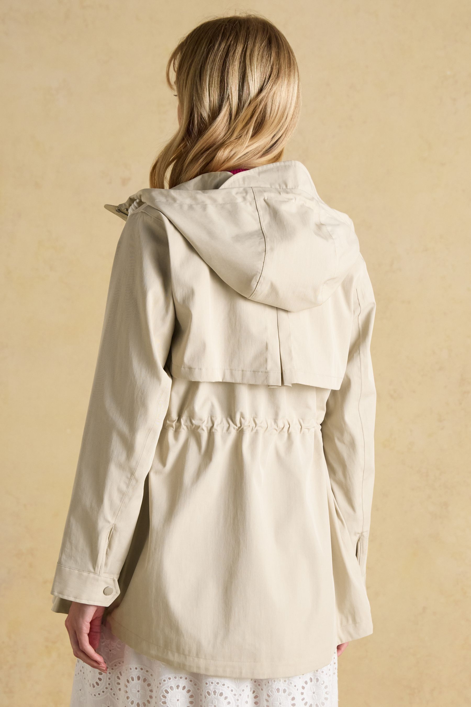 Buy Joules Portwell Neutral Waterproof Raincoat With Hood from the Next ...