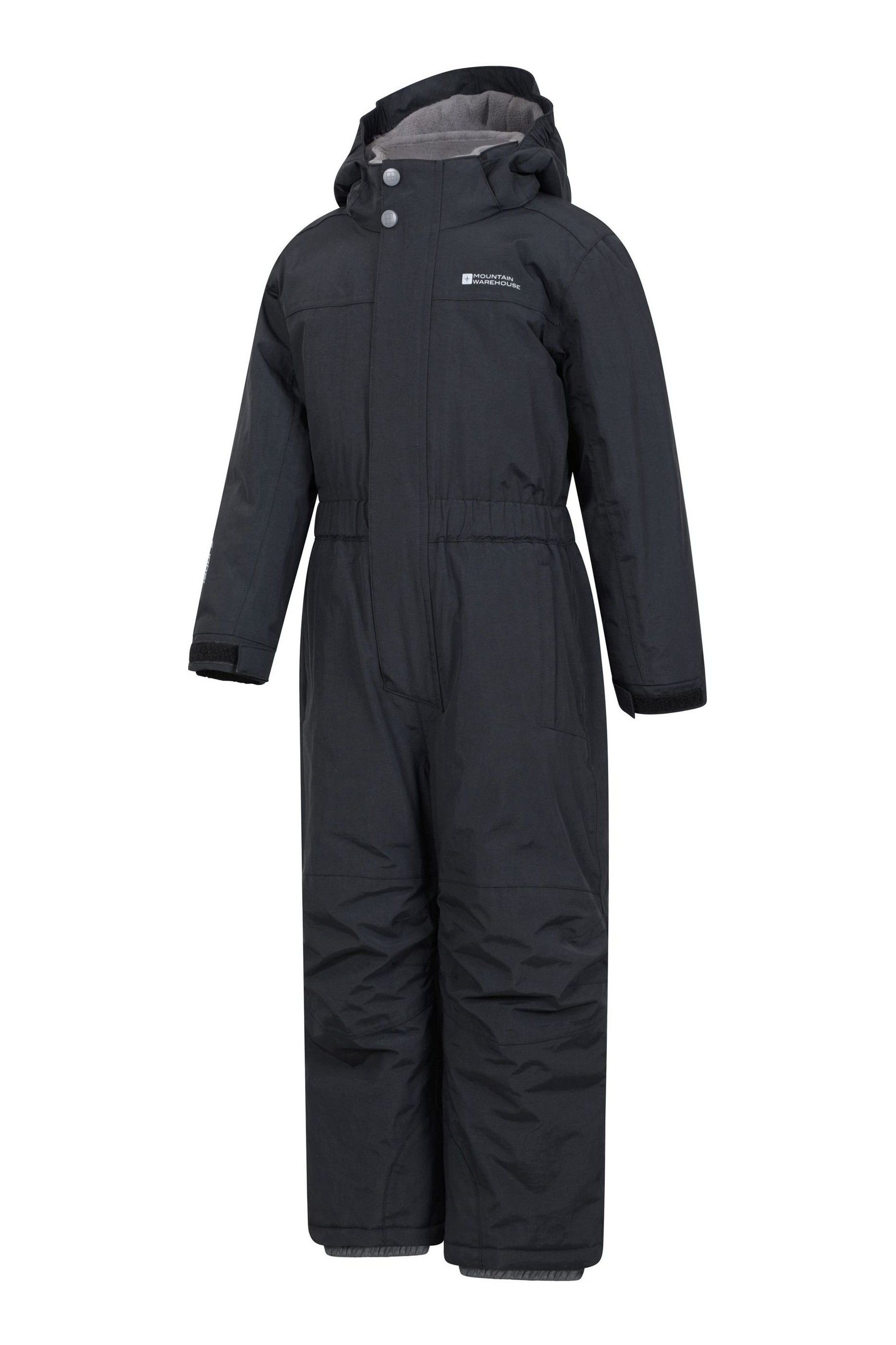 Buy Mountain Warehouse Black Cloud Kids All In One Waterproof Fleece ...
